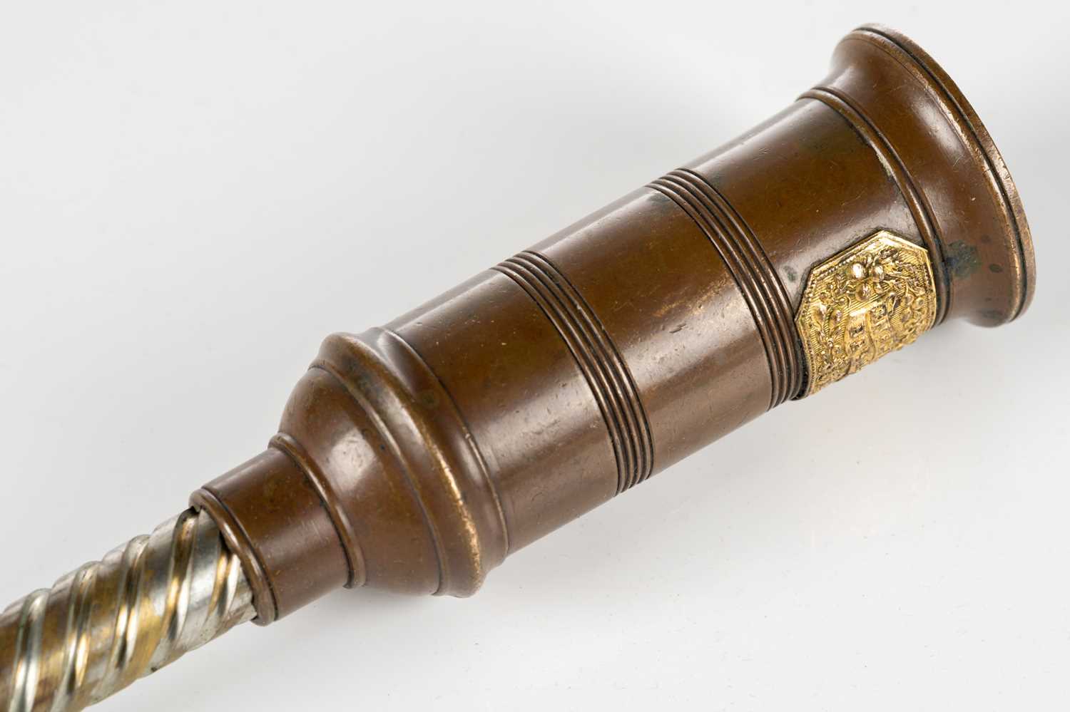 Lot 193 - A Thomason type barrel corkscrew, the barrel