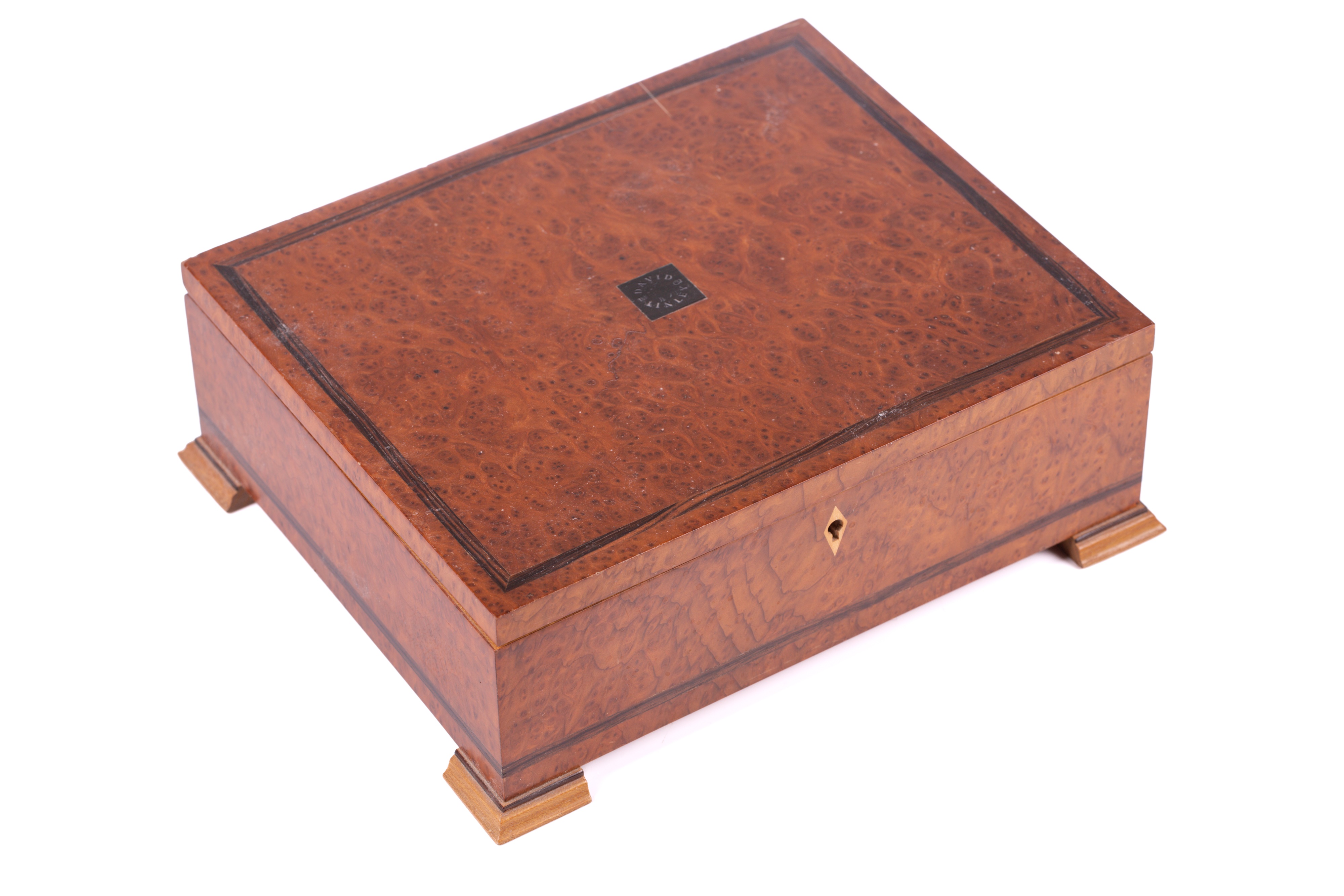 Lot 192 - David Linley a rectangular amboyna and