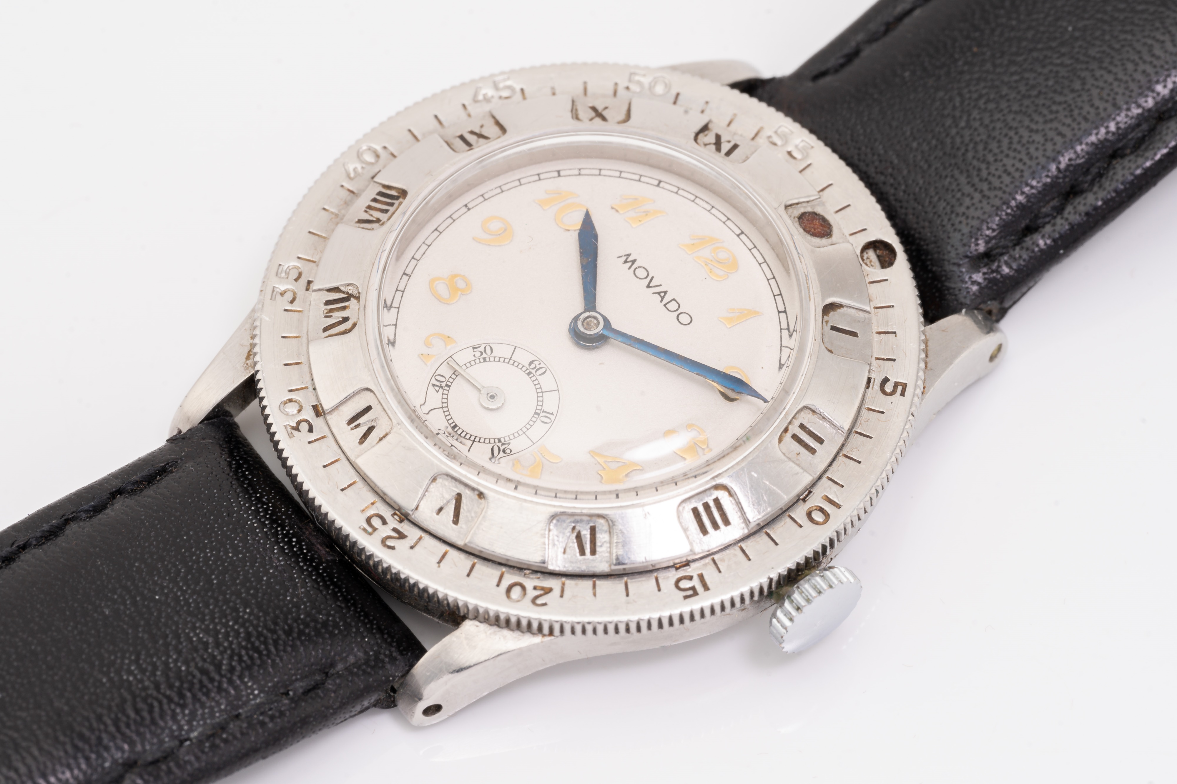 Lot 388 - A Movado Cronoplan mechanical watch,