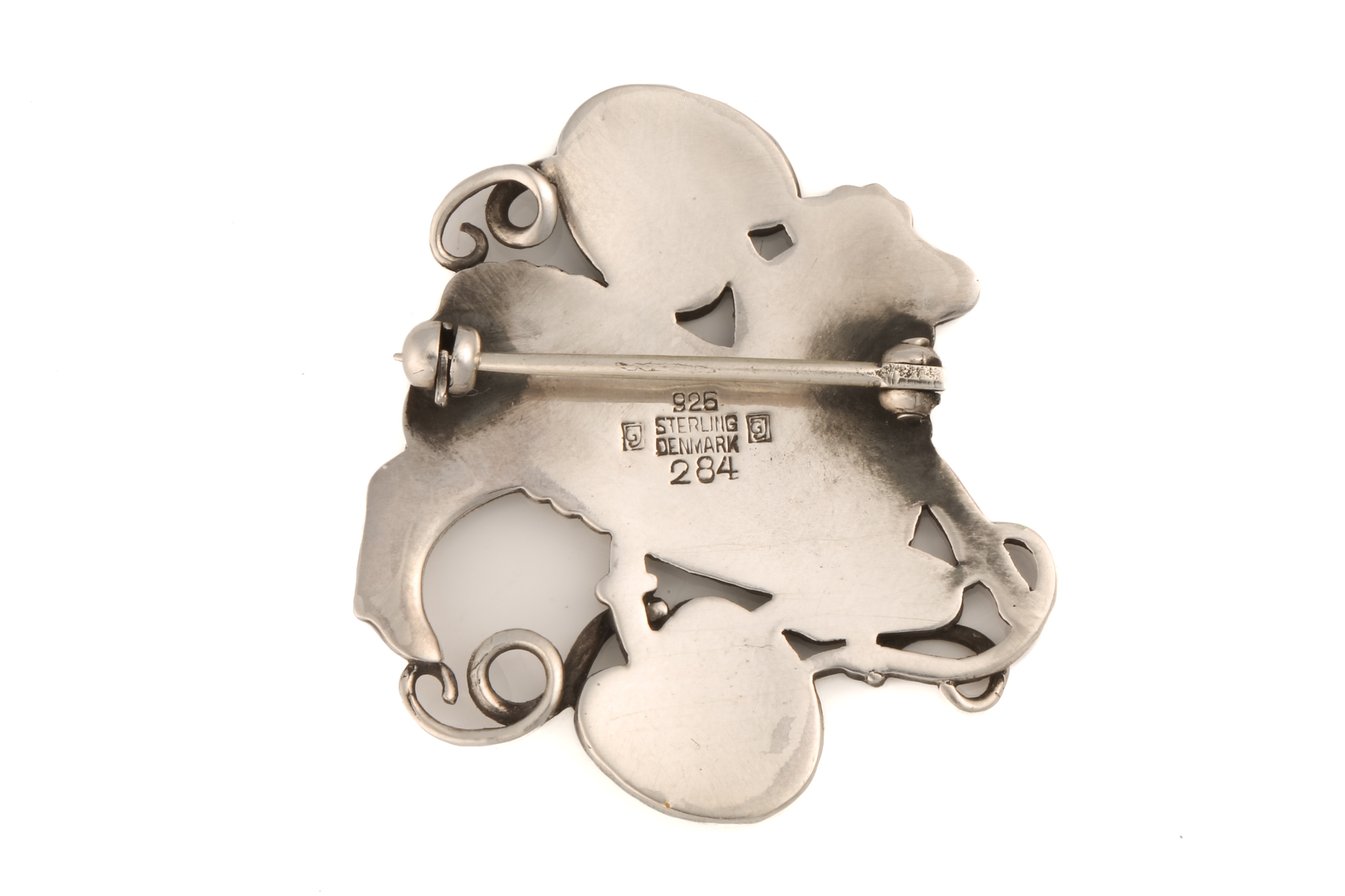 Lot 249 - Georg Jensen - a brooch depicting a lamb