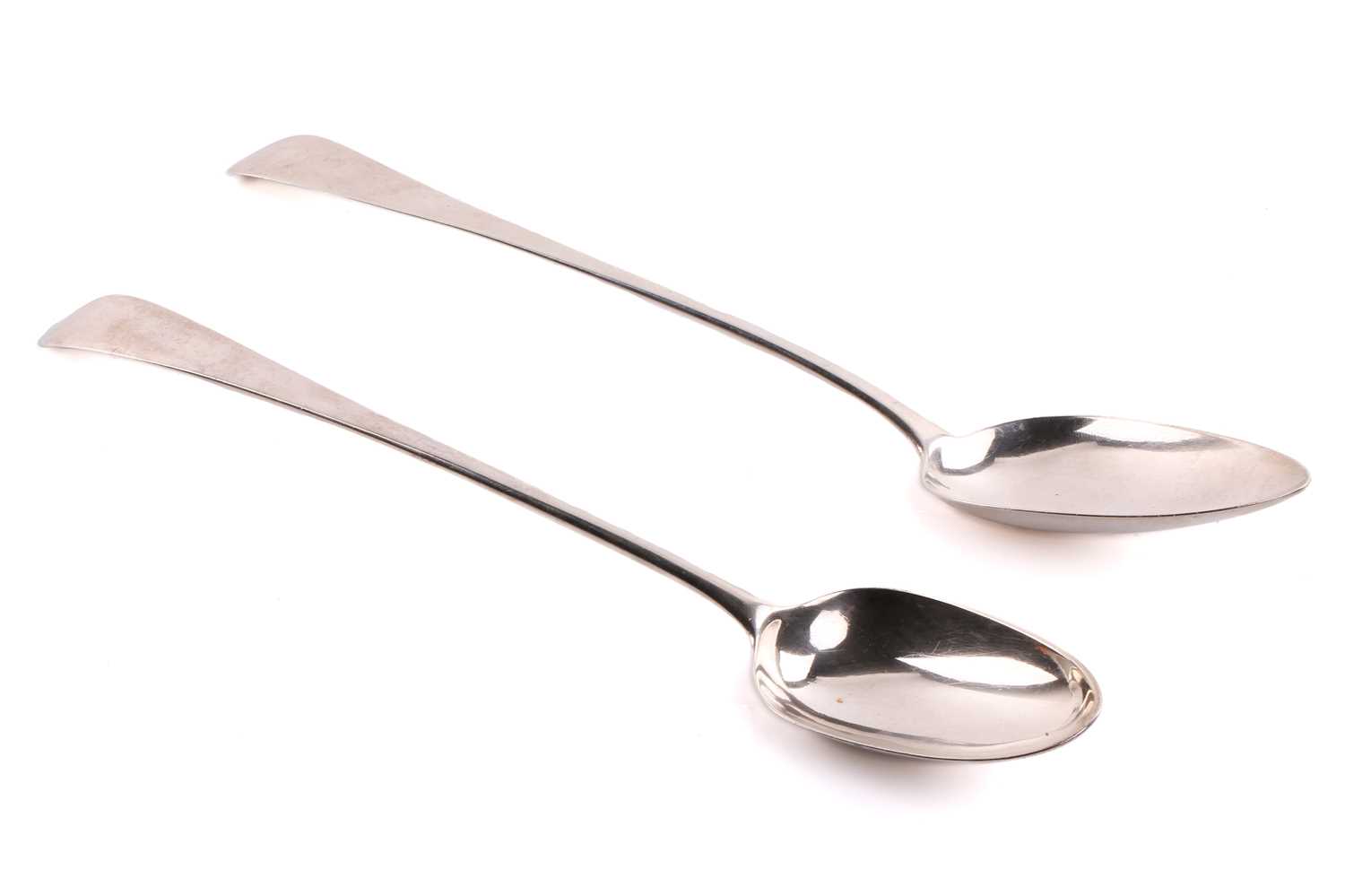 Lot 443 - Two George III silver Old English pattern