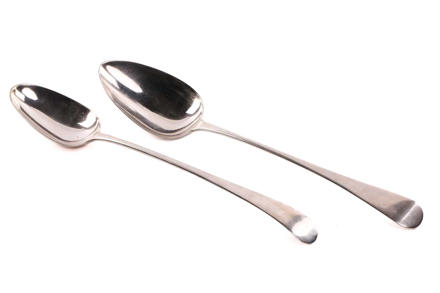 Lot 443 - Two George III silver Old English pattern