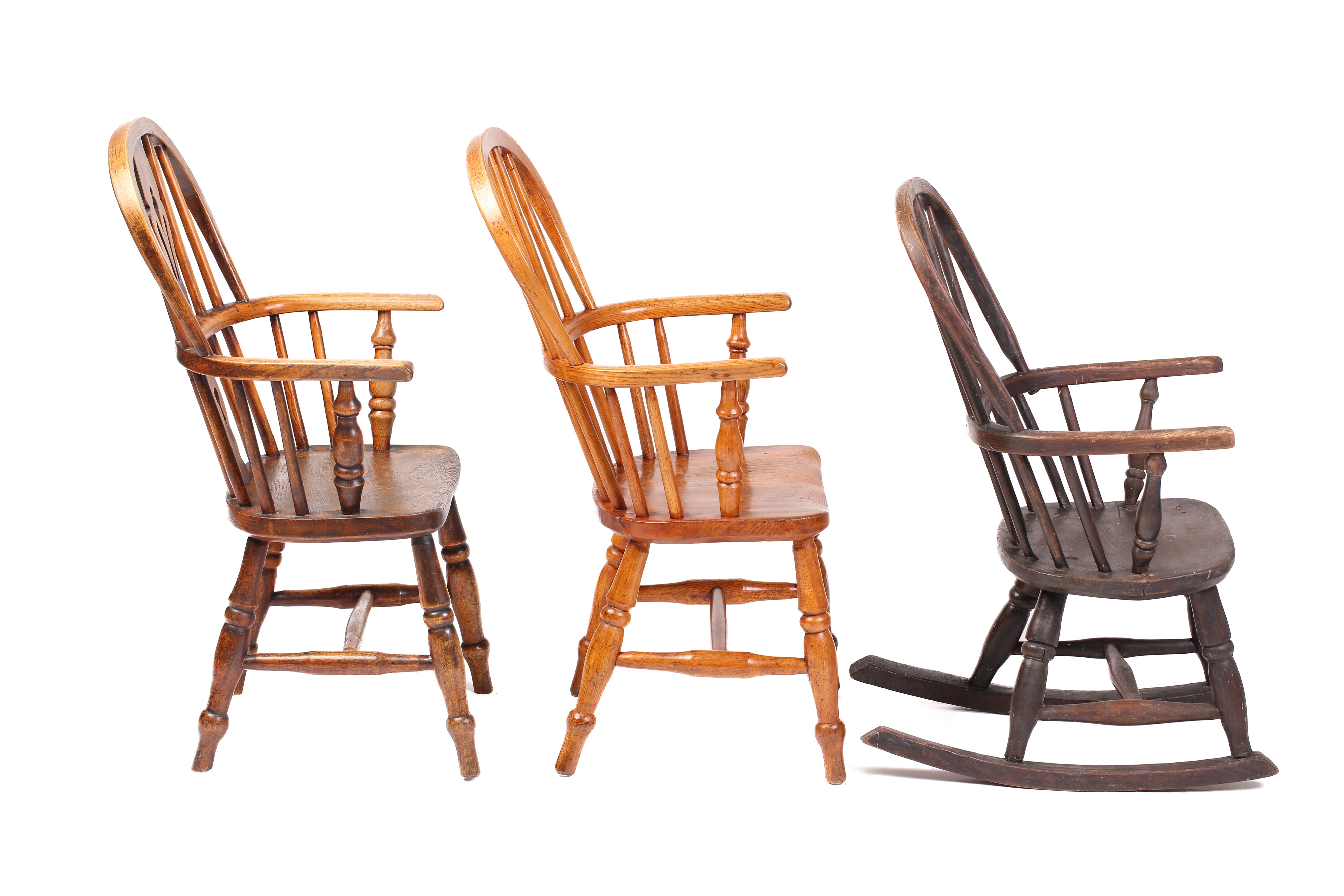 Lot 348 - A late 19th century Elm and Ash "Bullrush