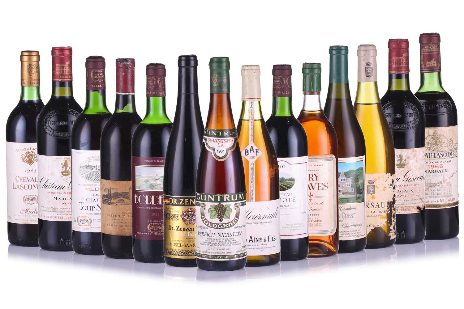 Lot 55 - Fourteen mixed bottles of wine comprising one