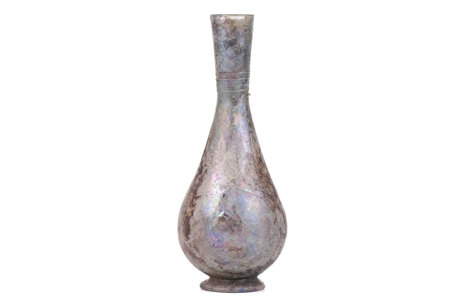 Lot 262 - A Roman glass inverted baluster flask with a