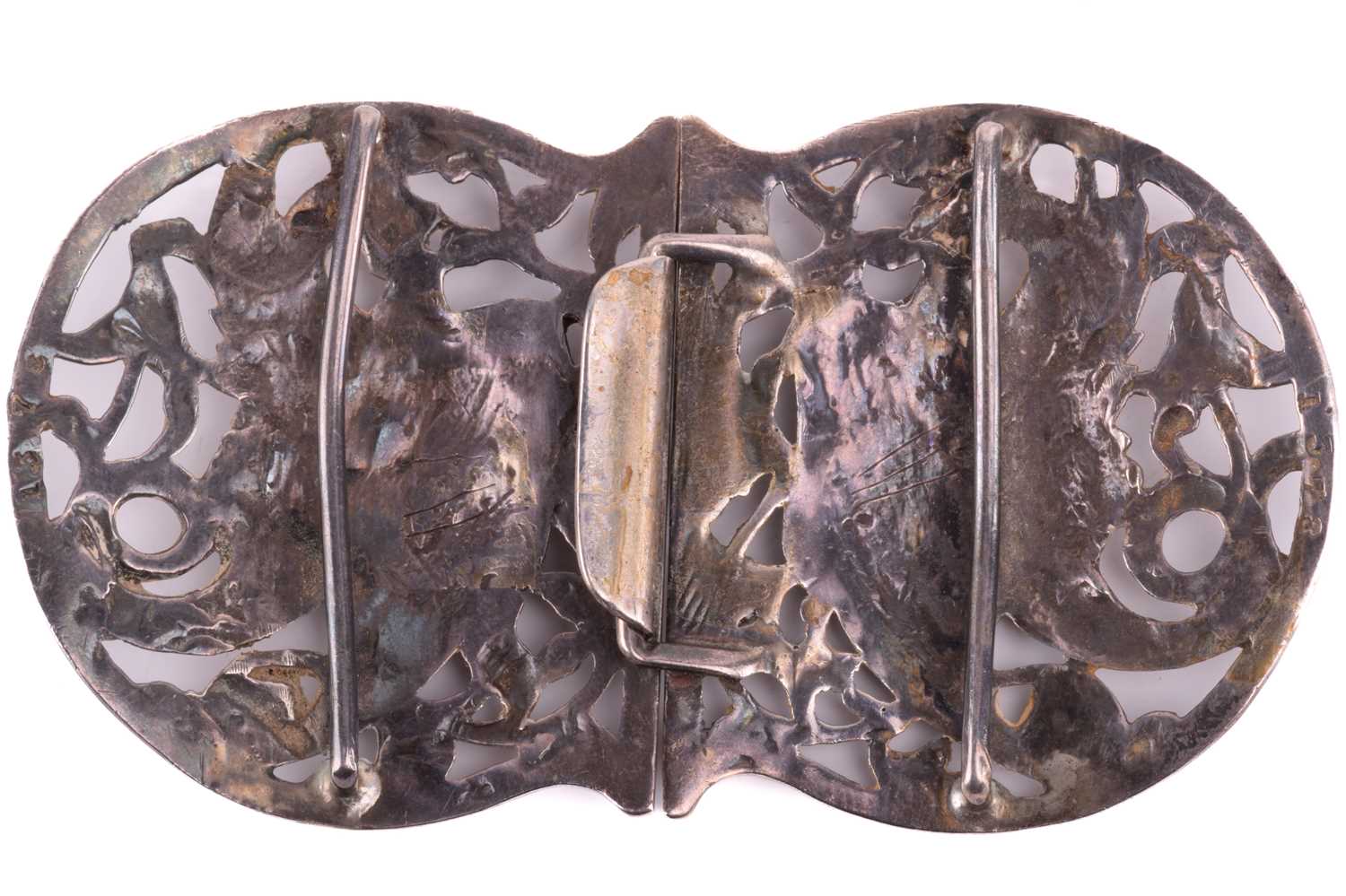 Lot 516 - A late Victorian silver nurses buckle by