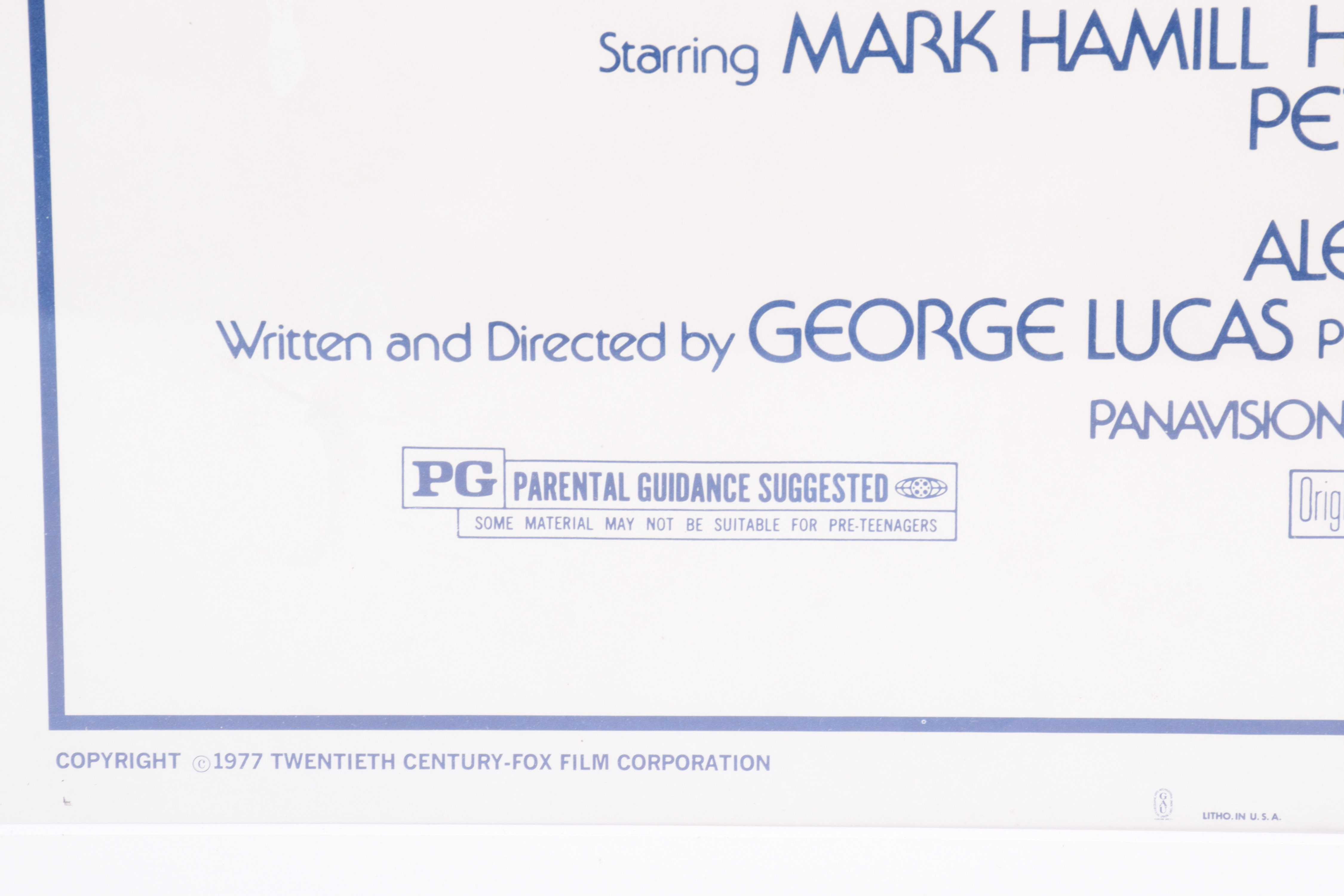 Lot 347 - Star Wars (1977), a US One Sheet film poster,