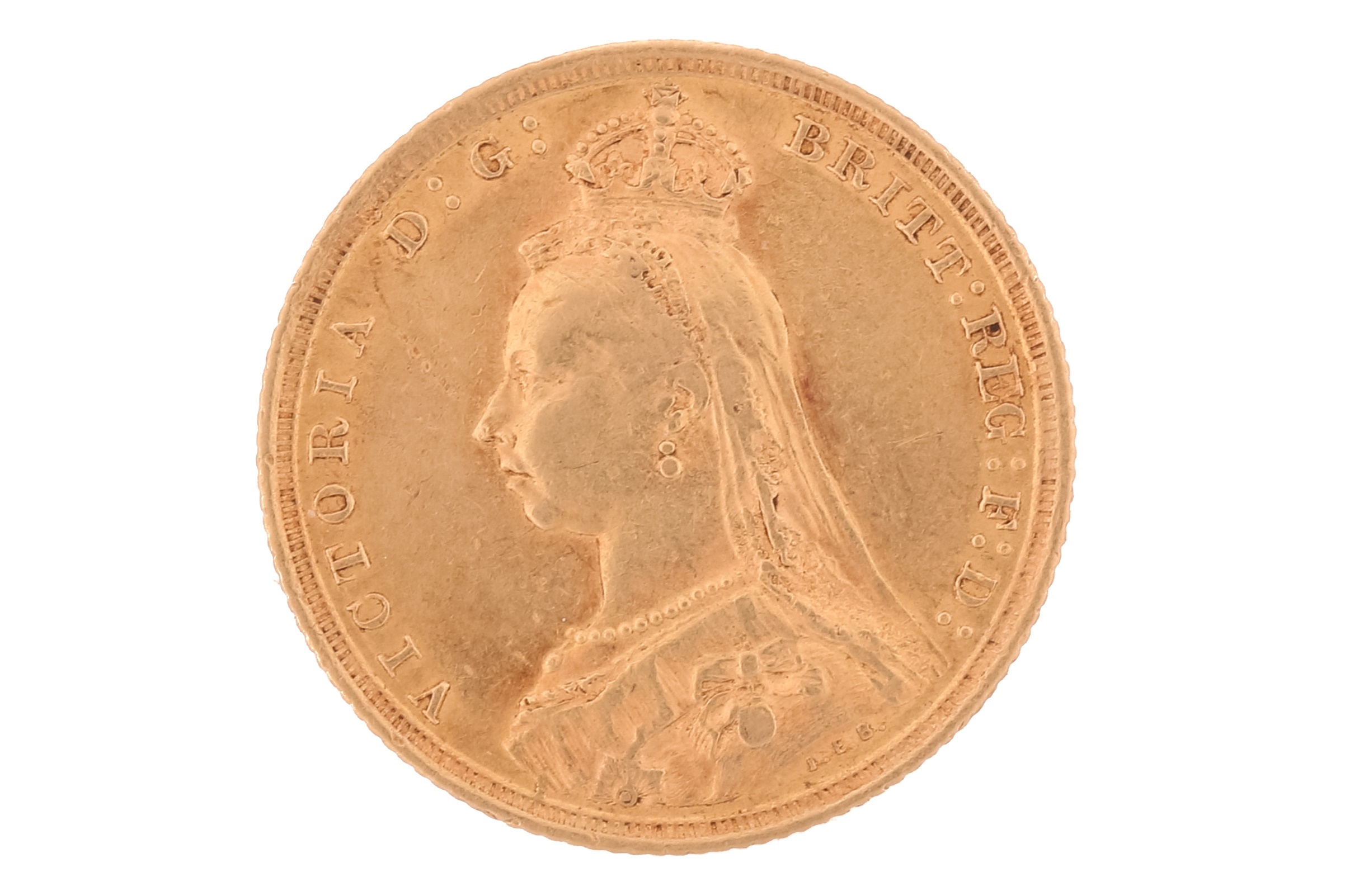 Lot 218 - A Victorian sovereign, dated 1889.