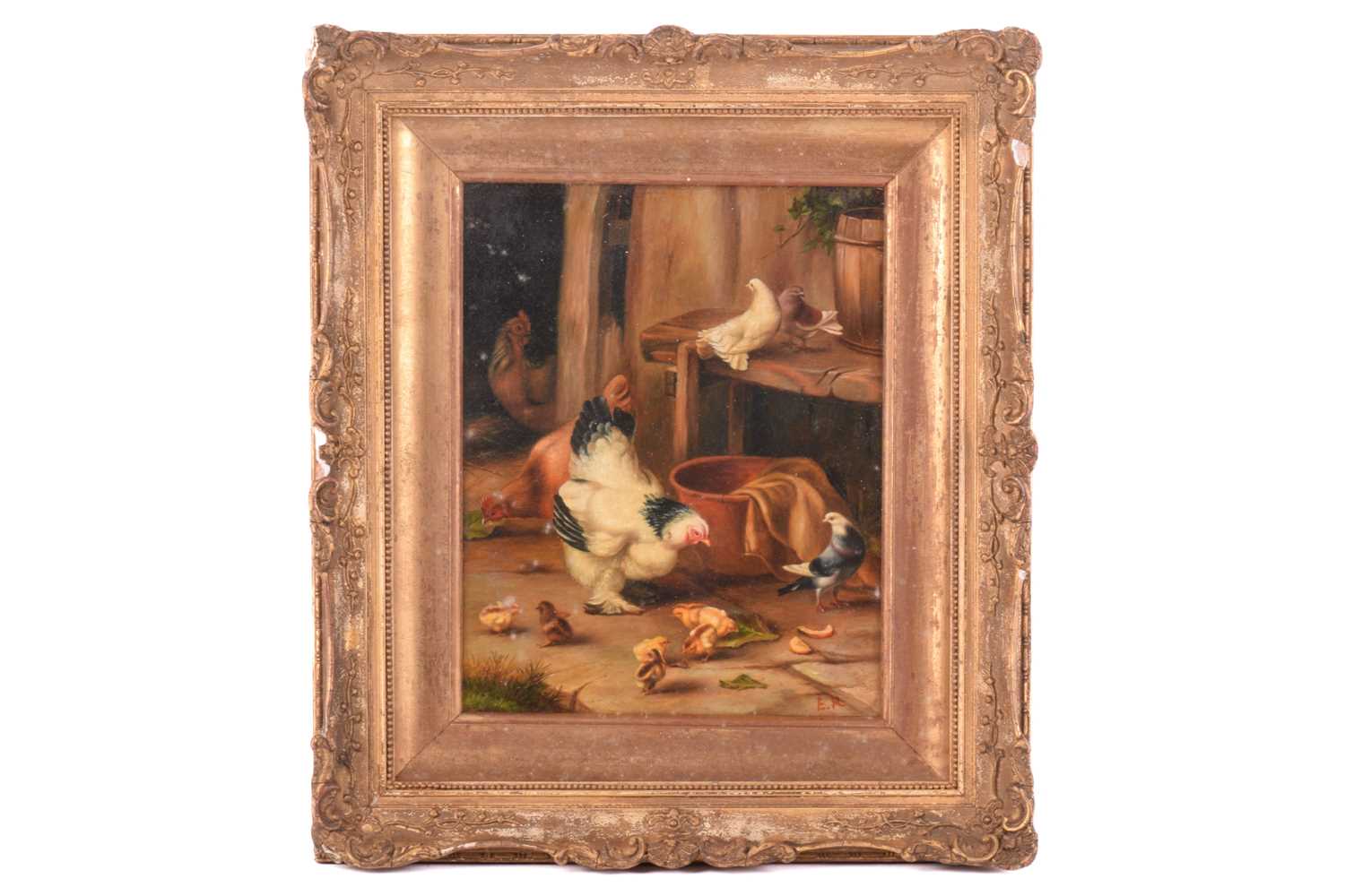 Lot 28 - After Edgar Hunt (1876-1953), Chickens and