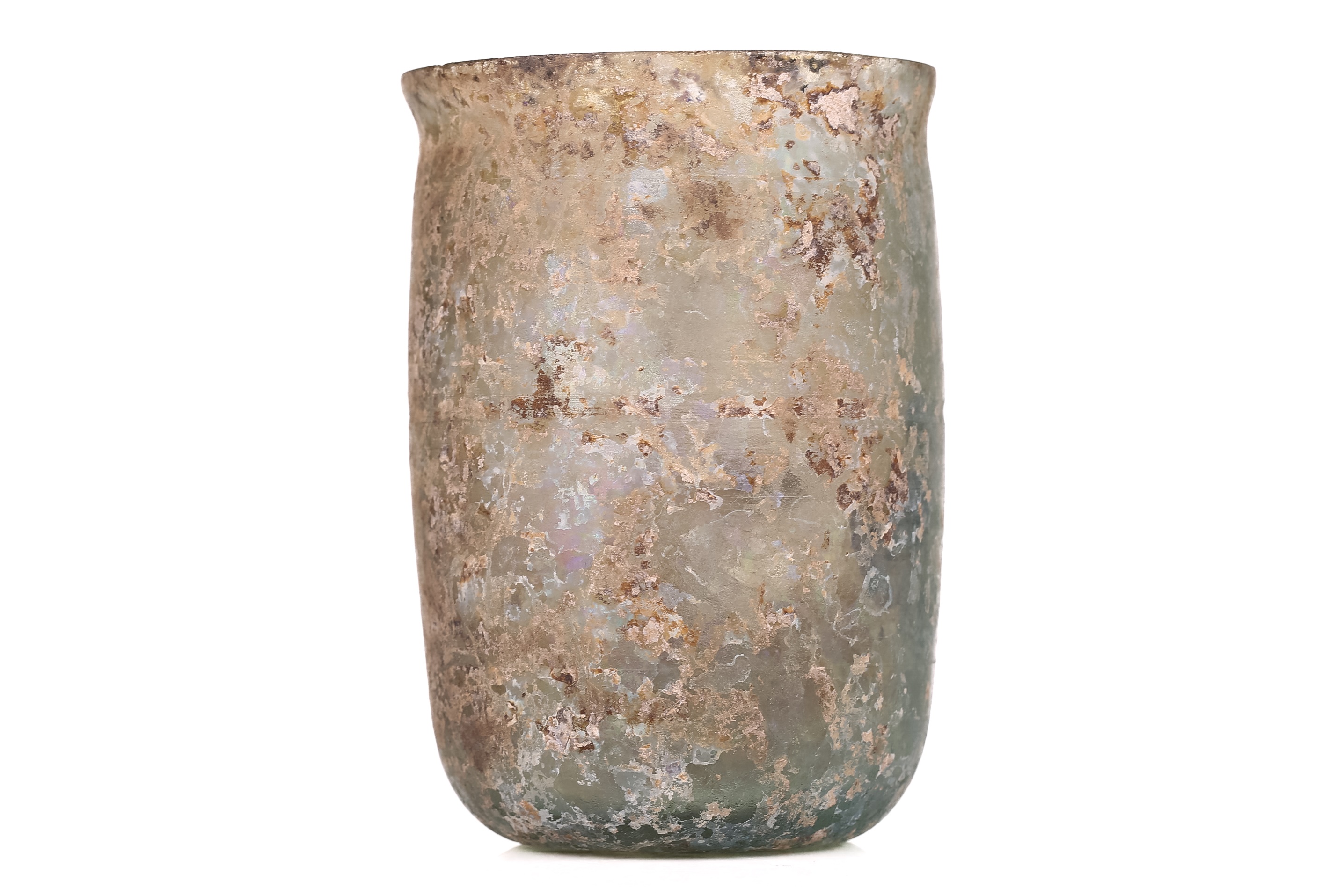 Lot 294 - A Roman glass beaker, circa 3rd century AD,