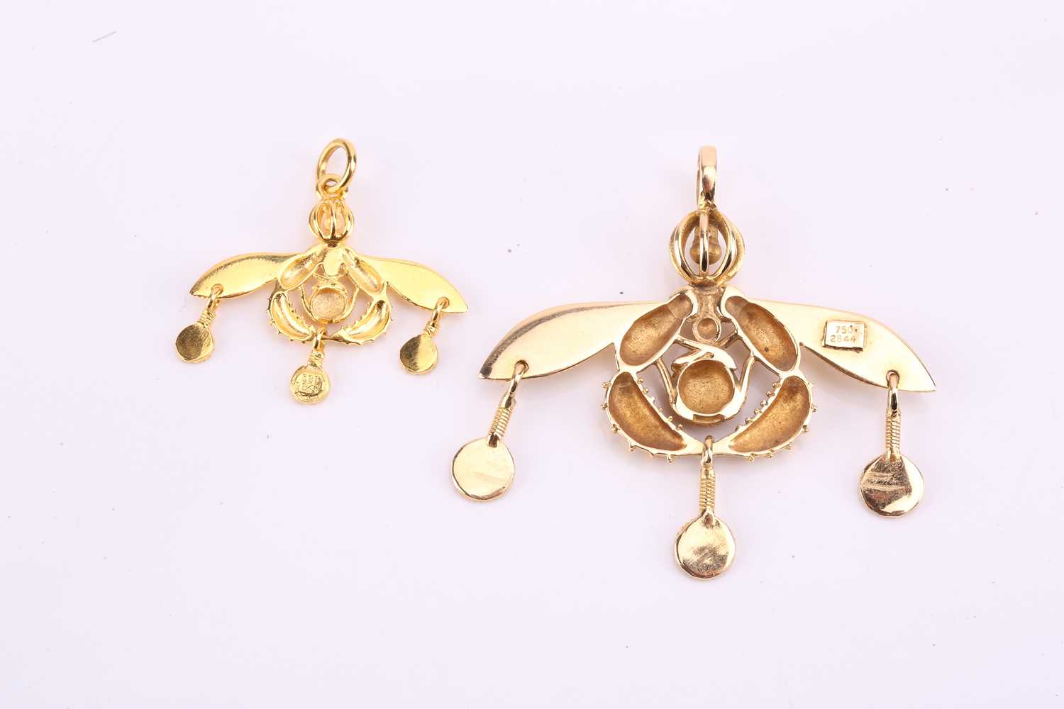 Lot 25 - Two replicas of the 'Malia Pendant', designed