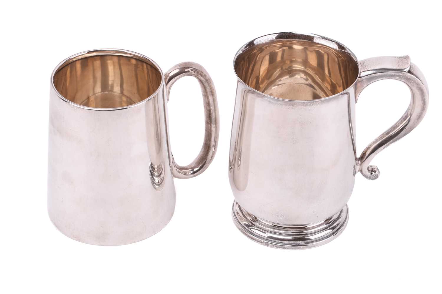 Lot 319 - A heavy gauge silver tankard, Birmingham