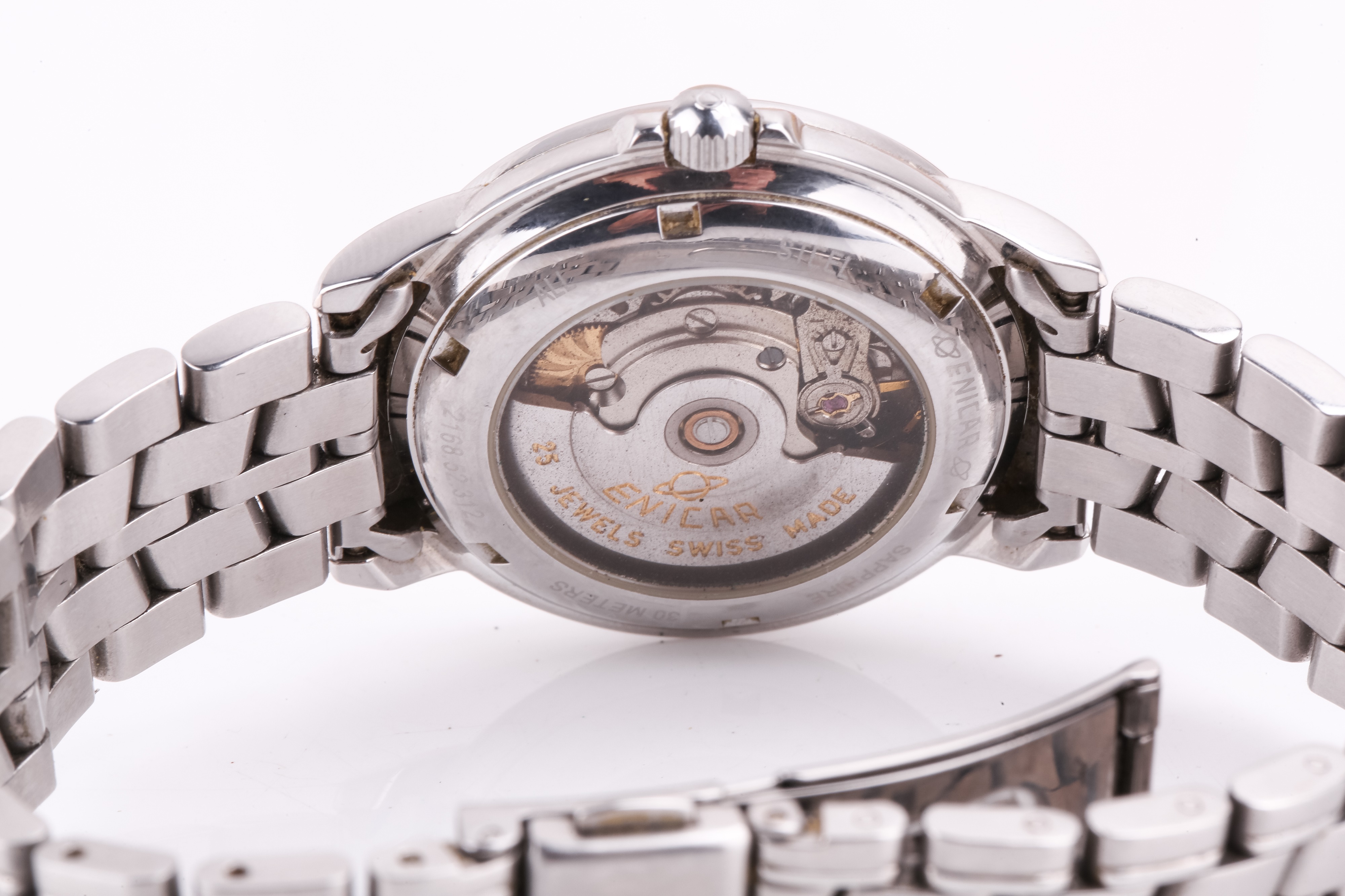 Lot 422 - An Enicar Day Date auomatic watch Model: