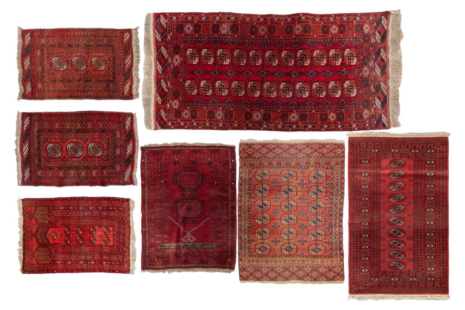 Lot 160 - An 'old country house' madder red Afghan