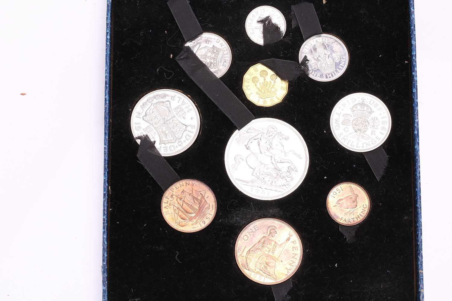 Lot 299 - Three Pre-decimalisation proof coin sets,