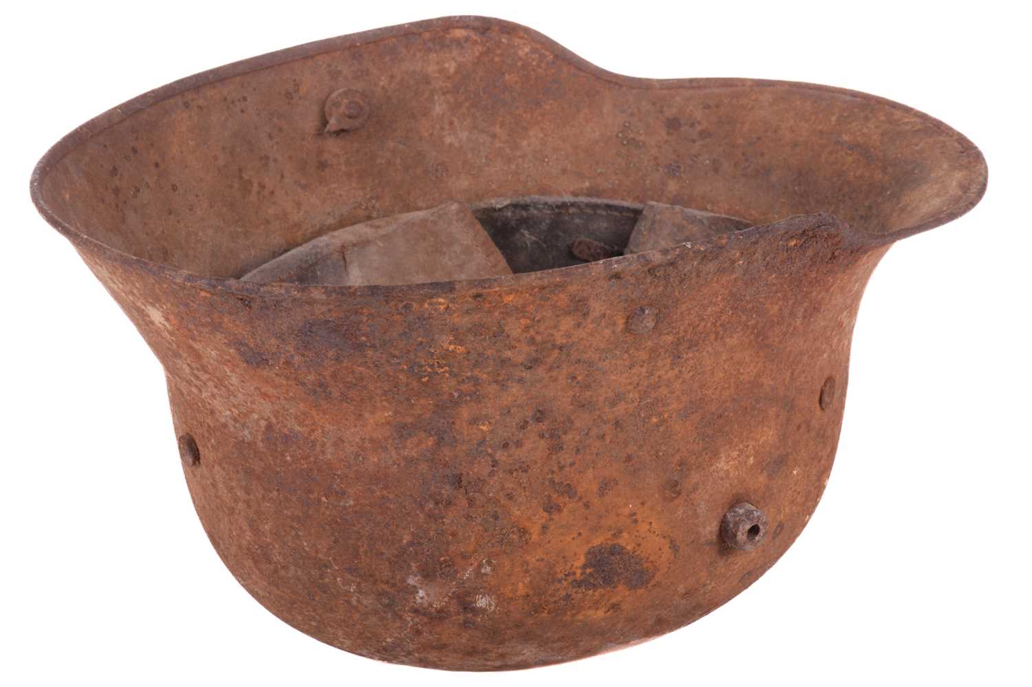 Lot 356 - A German WWI M16 Stahlhelme pressed tin