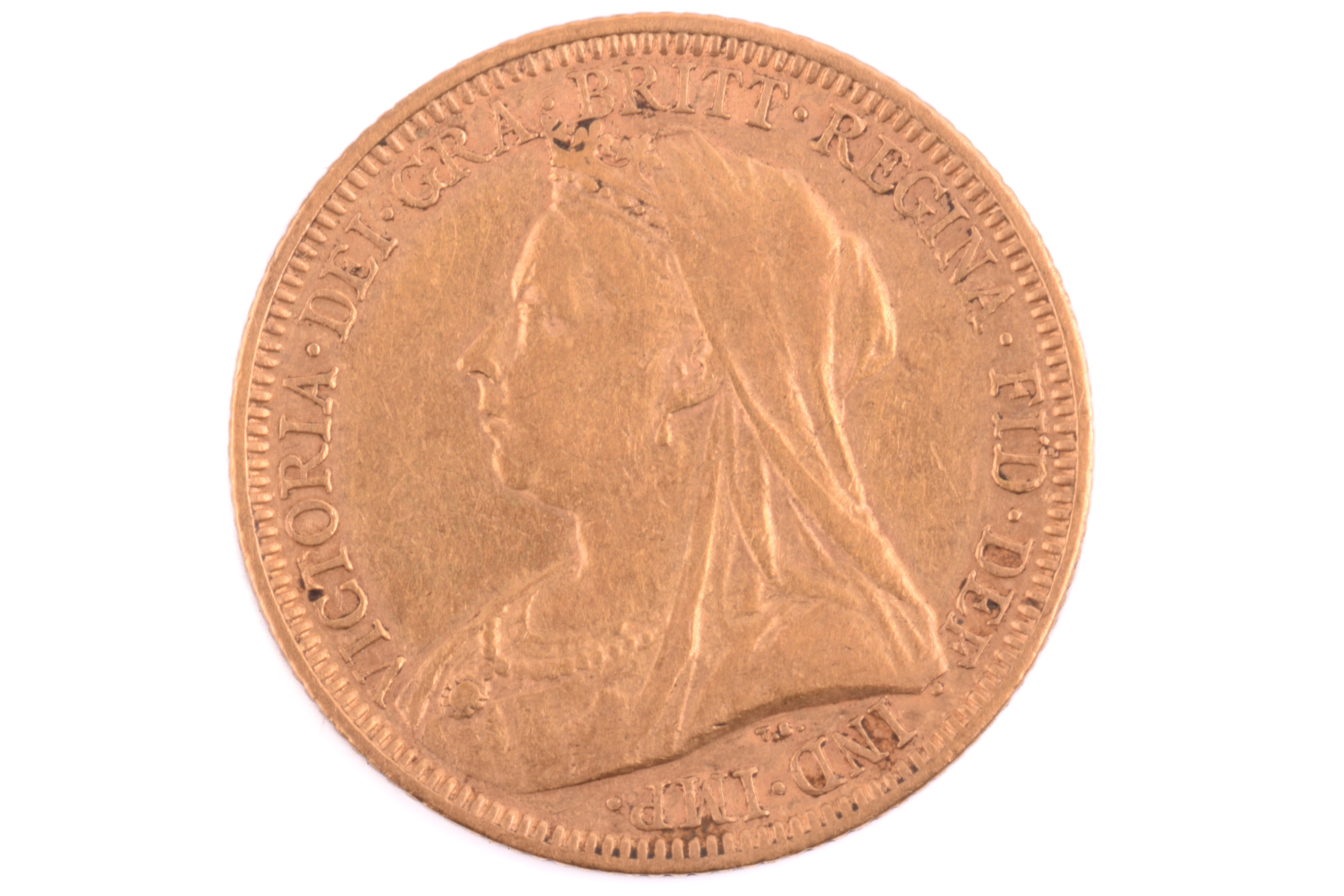Lot 391 - An 1894 Queen Victoria full sovereign, old