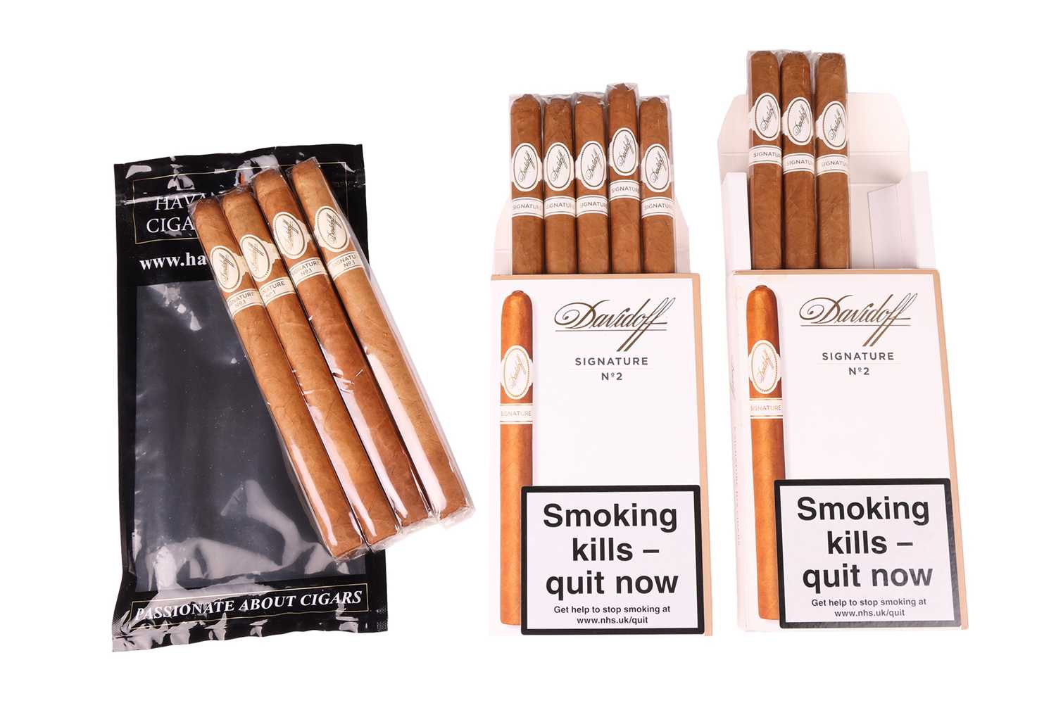 Lot 105 - One Box of Davidoff Signature No 2 (5 cigars,