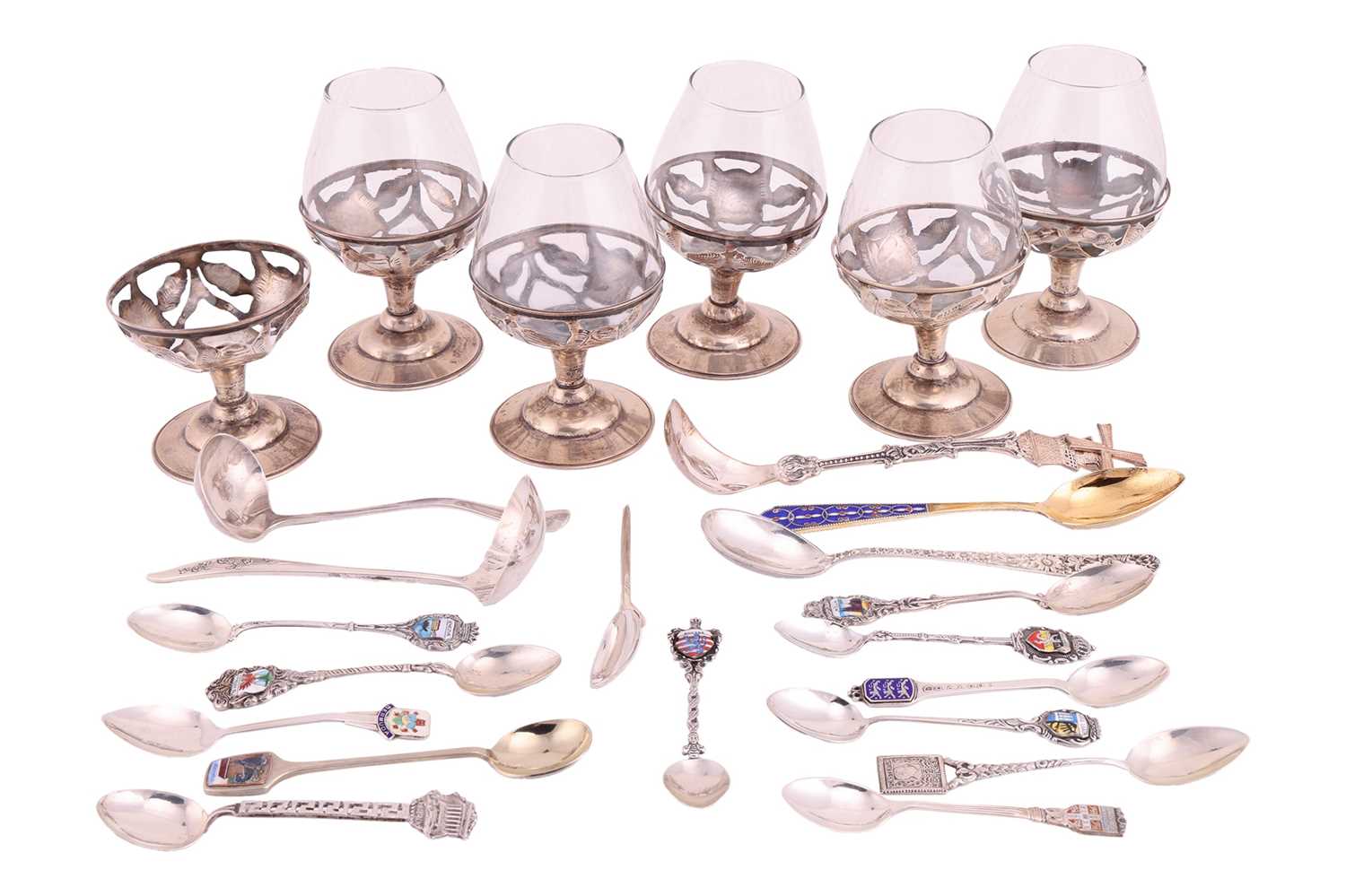 Lot 85 - A small group of assorted souvenir spoons