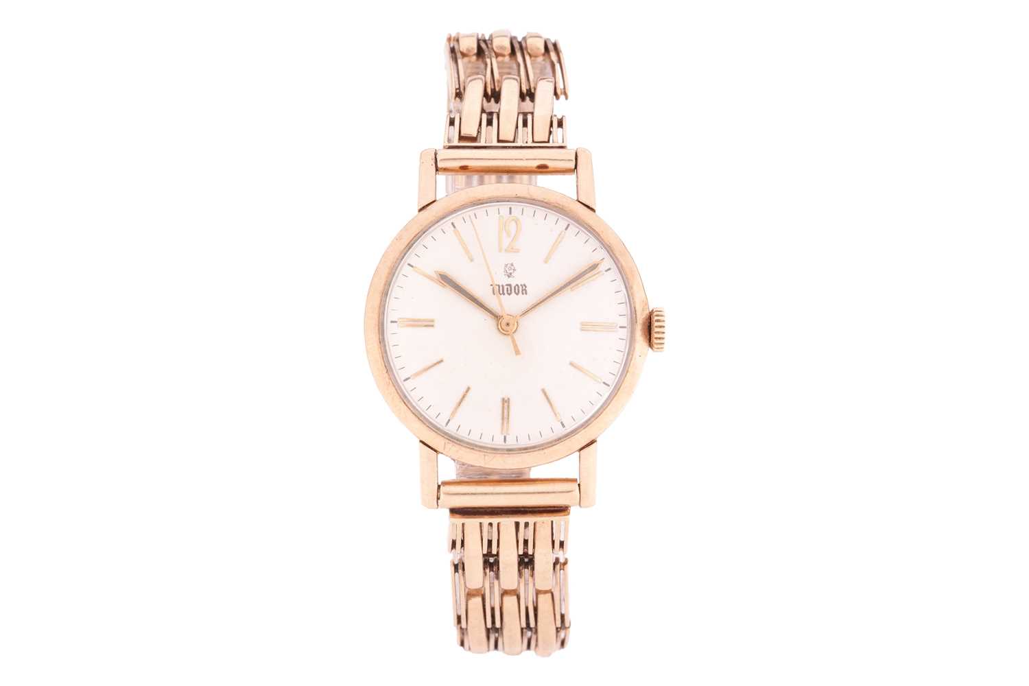 Lot 228 - A Tudor 9ct gold dress watch on a 9ct