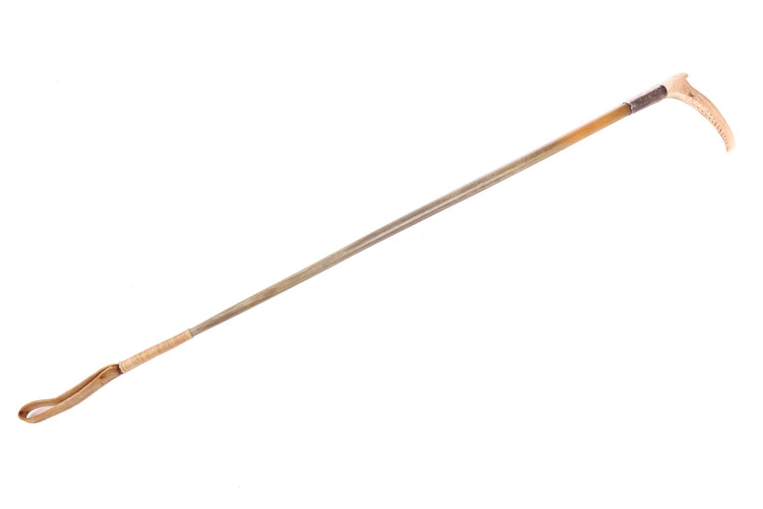 Lot 207 - A Victorian lady's hunting crop, the antler