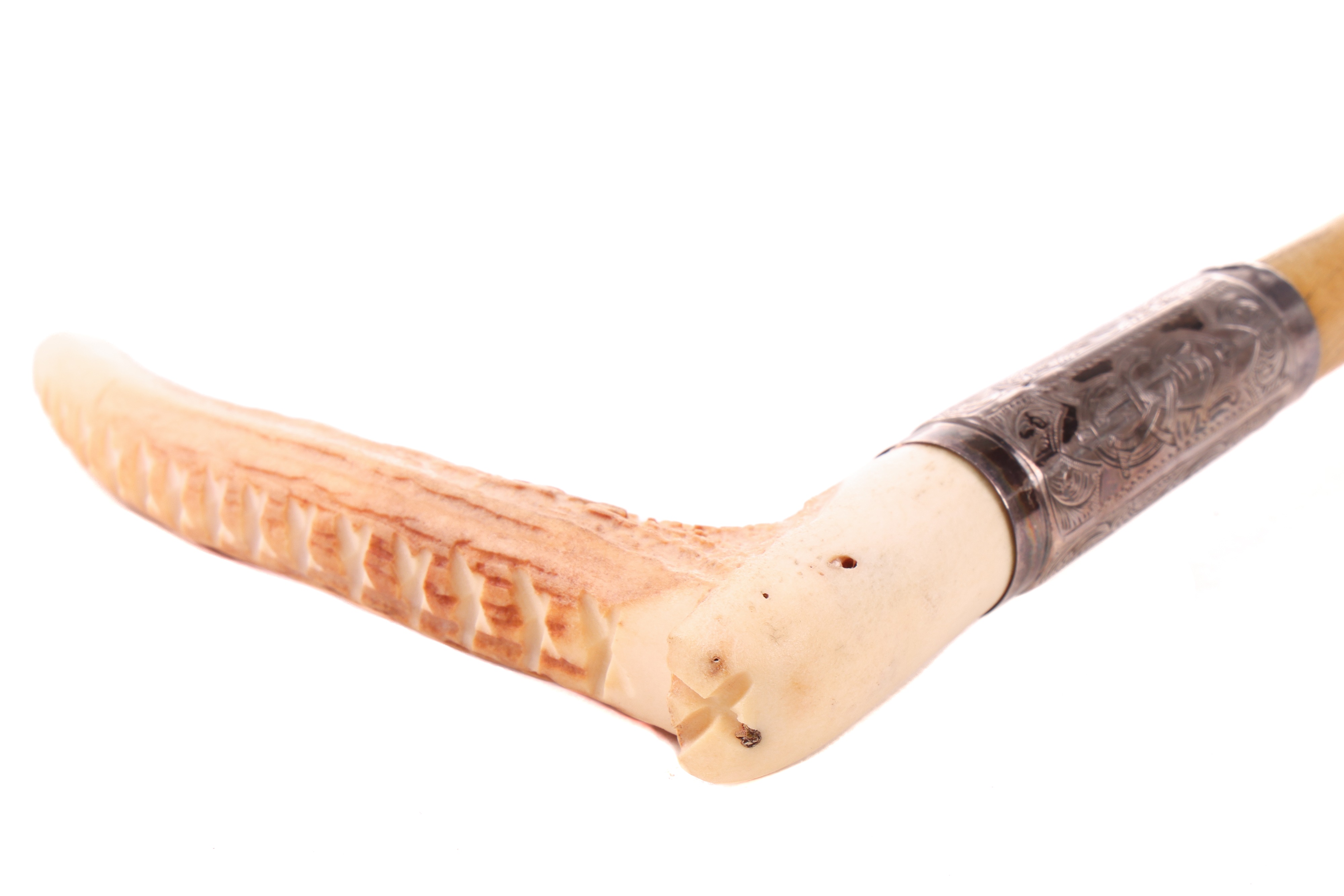 Lot 207 - A Victorian lady's hunting crop, the antler