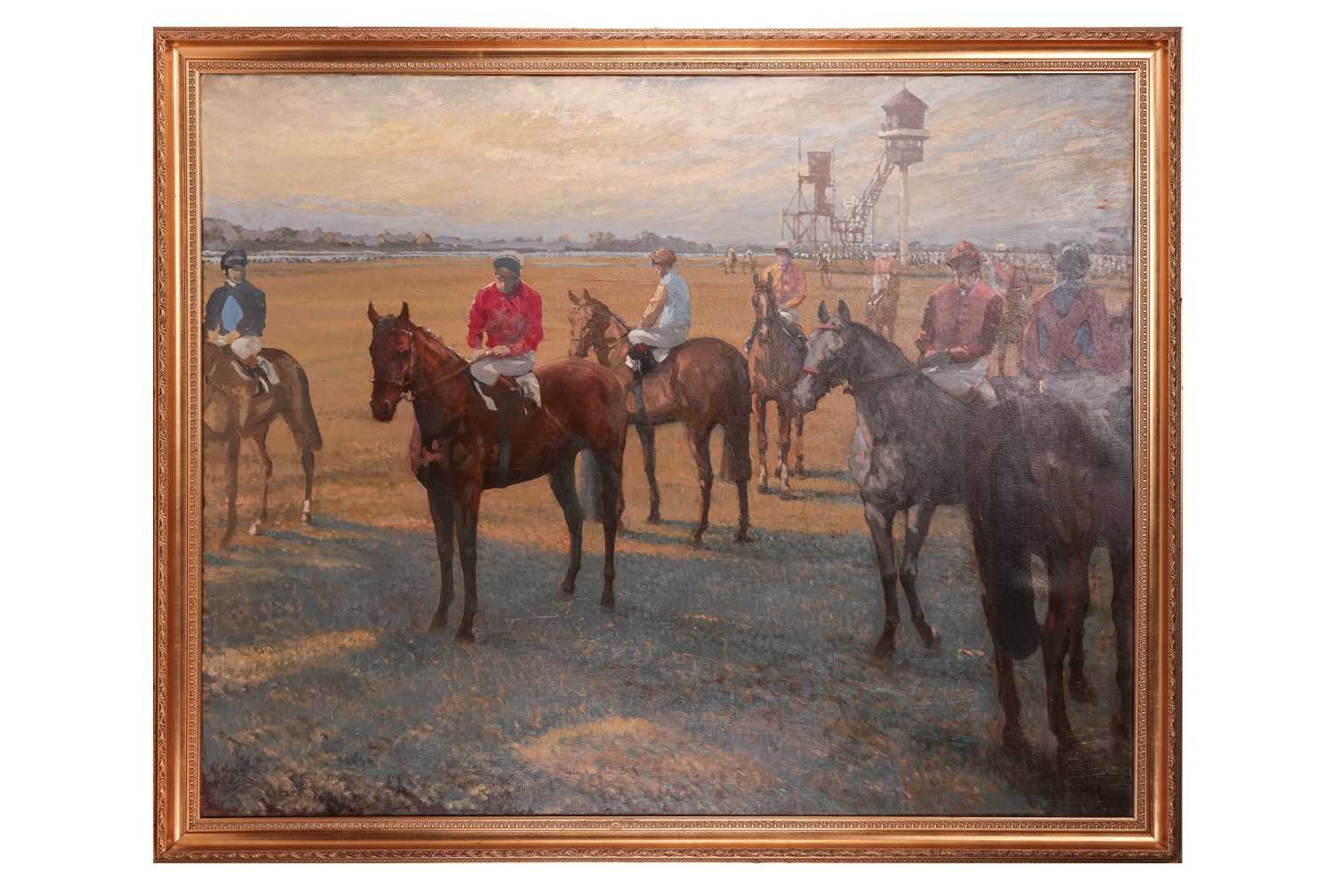 Lot 64 - Peter Howell (b. 1932), Horses and Jockeys
