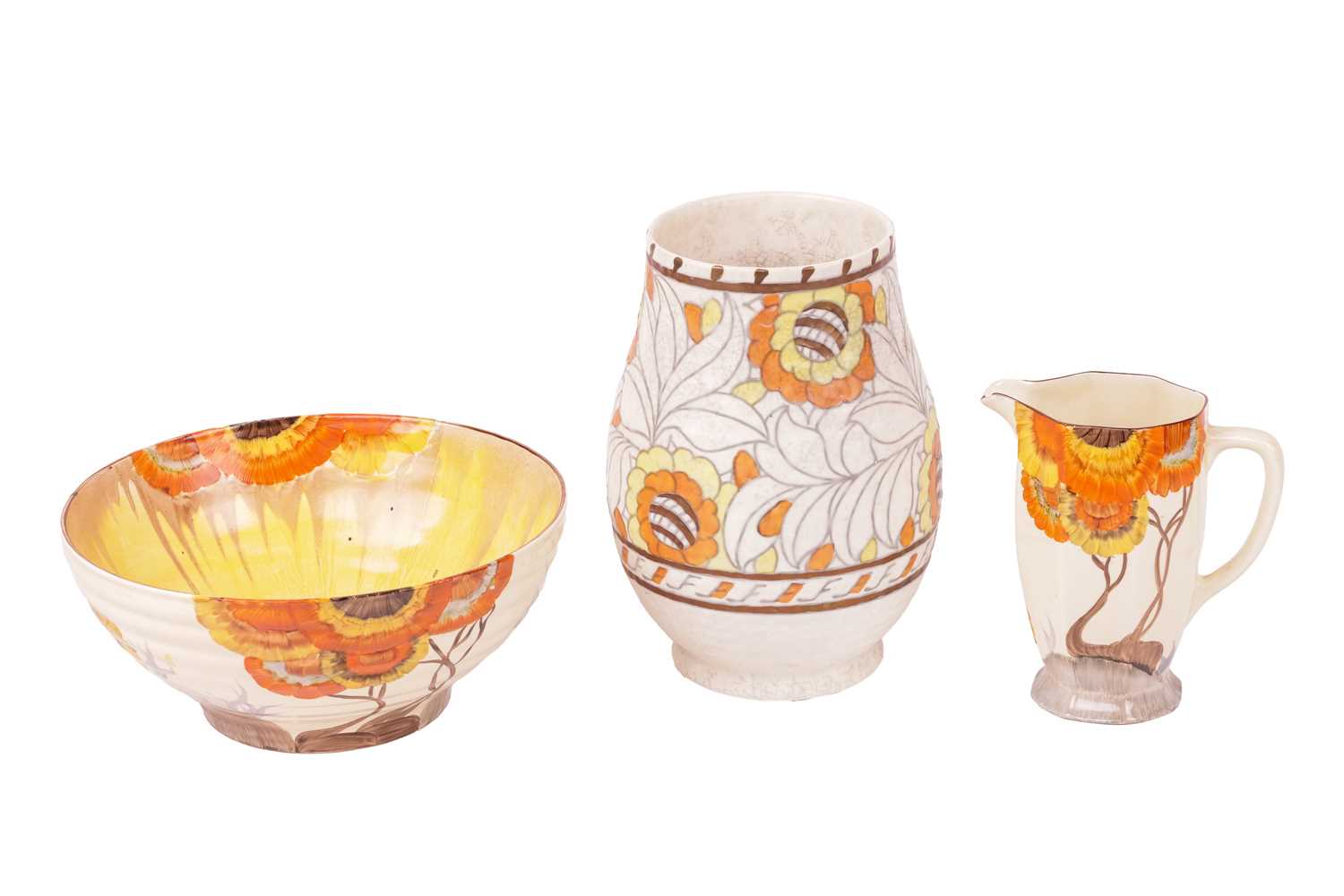 Lot 172 - A Charlotte Rhead baluster vase in the Tudor
