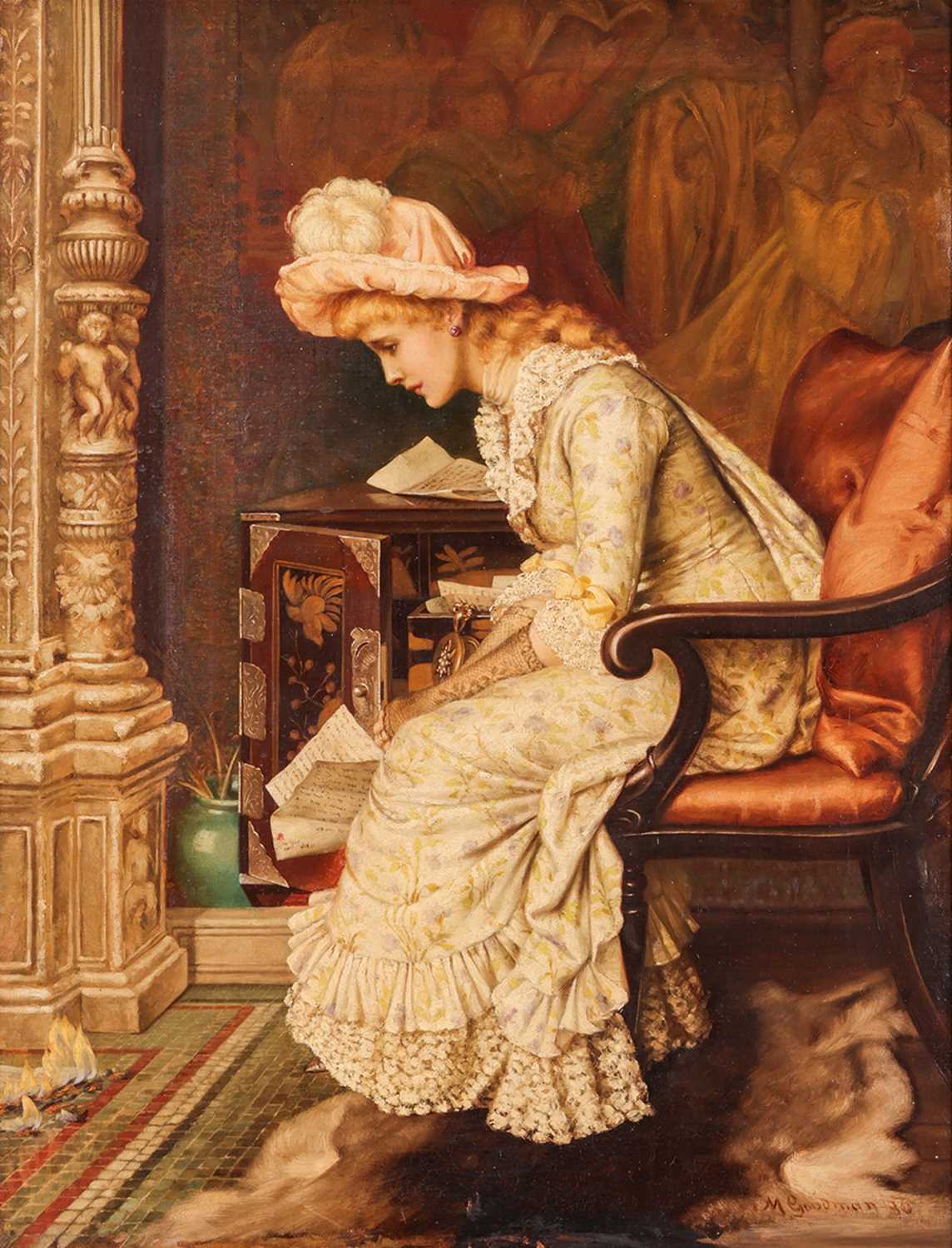 Lot 8 - Maude Goodman (British, 1853-1938), Old Love