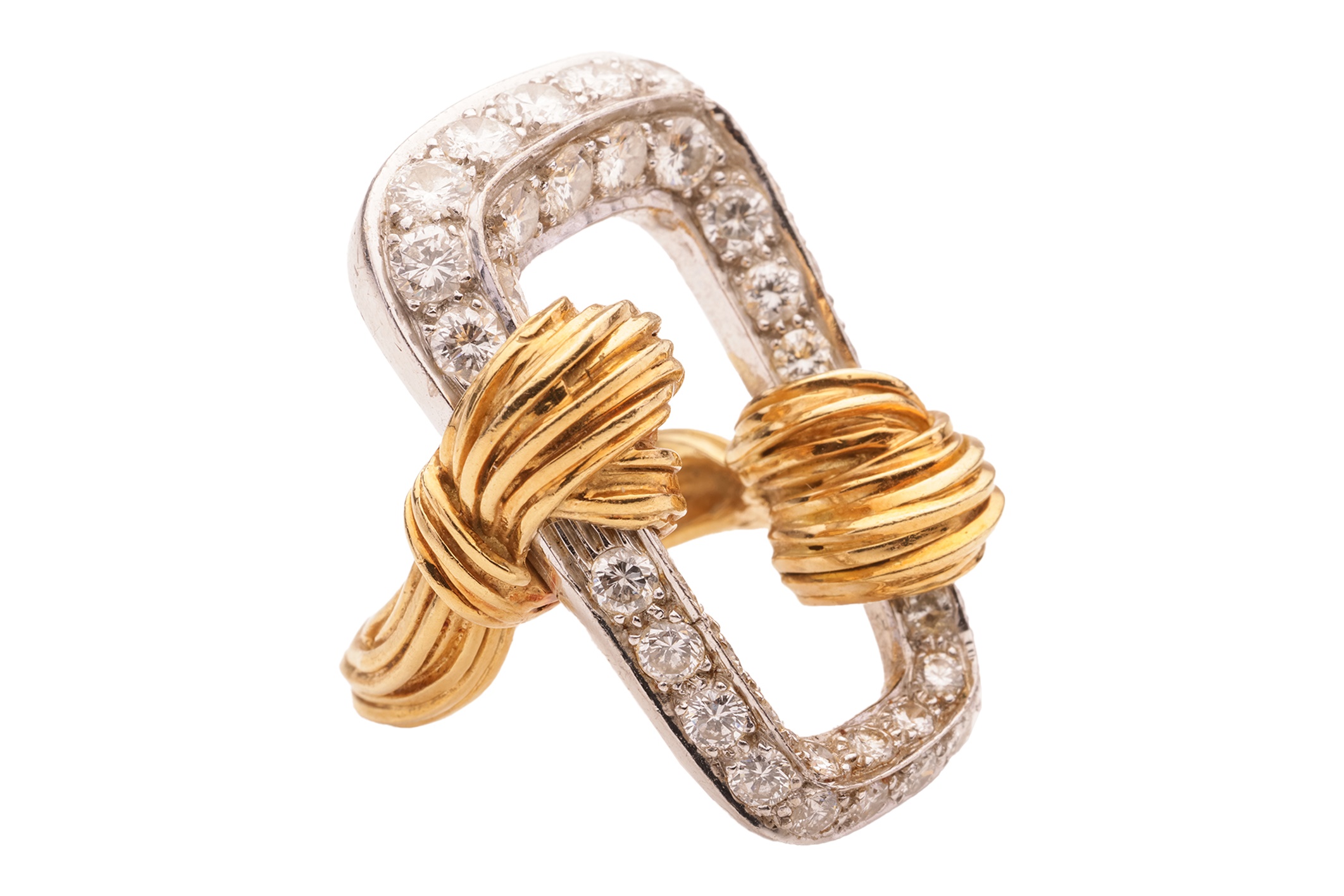 Lot 263 - Kutchinsky - a diamond-set cocktail ring,