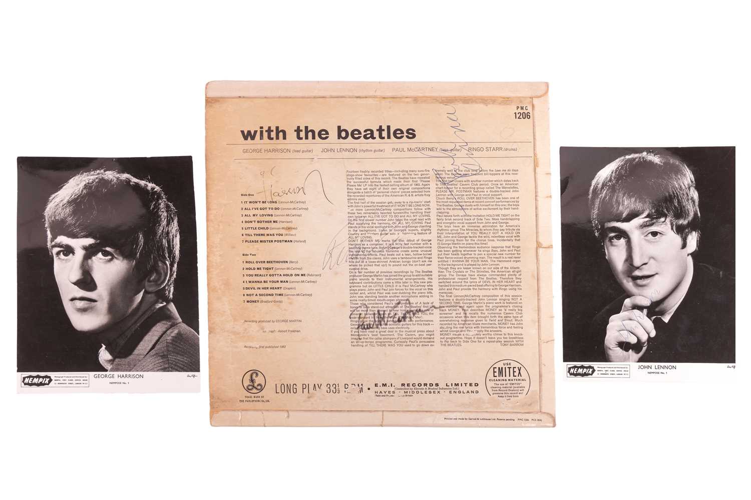Lot 105 - The Beatles: With The Beatles, Autographed