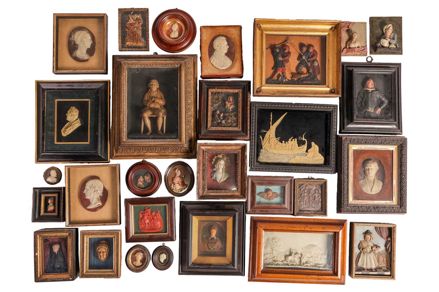 Lot 234 - In the manner of Samuel Percy a painted wax