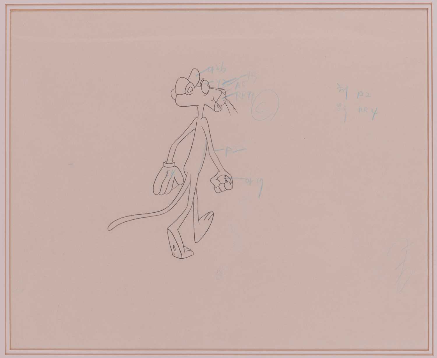Lot 172 - Pink Panther: Production animation cell and