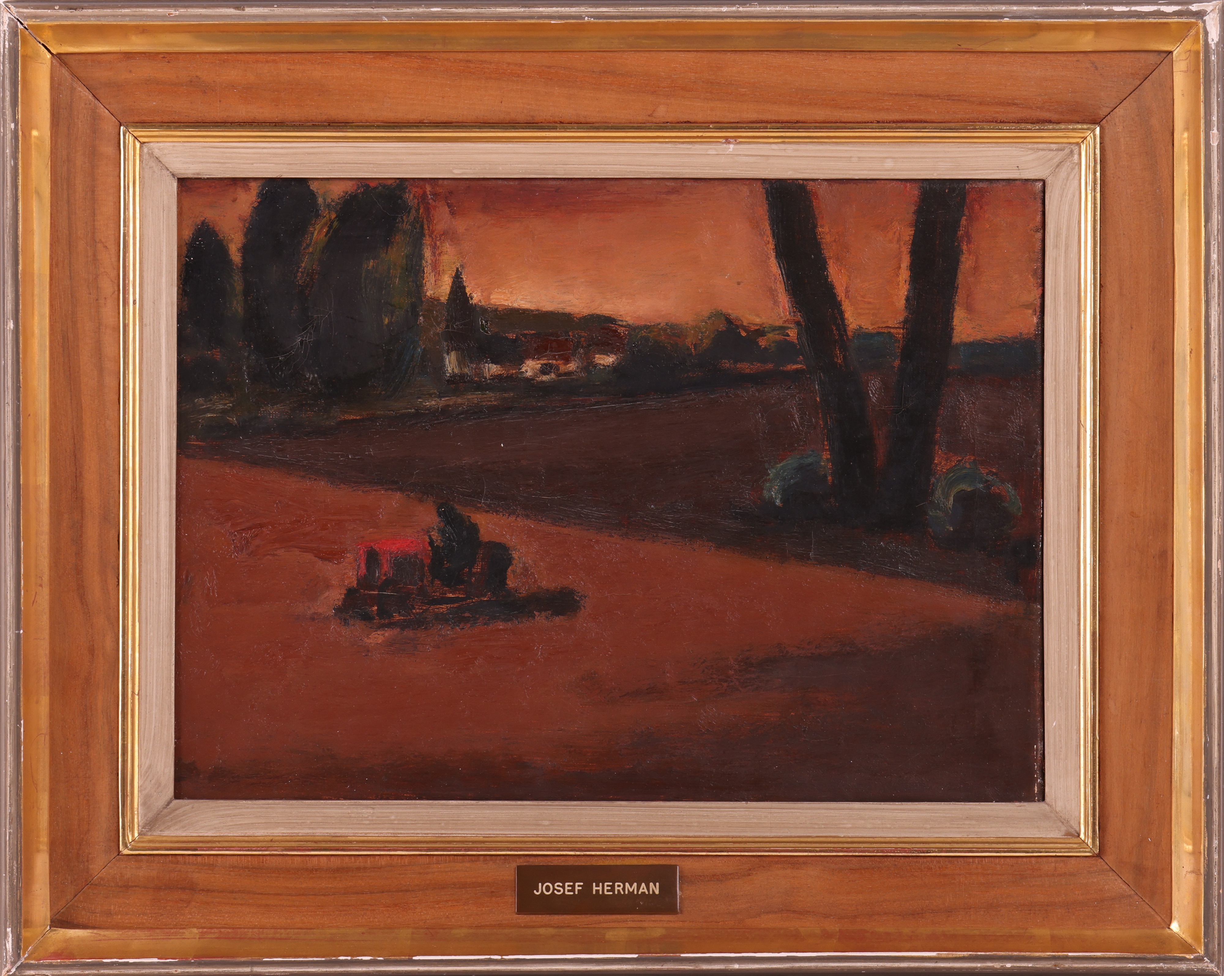 Lot 56 - Josef Herman (Polish 1911-2000) Figure in a