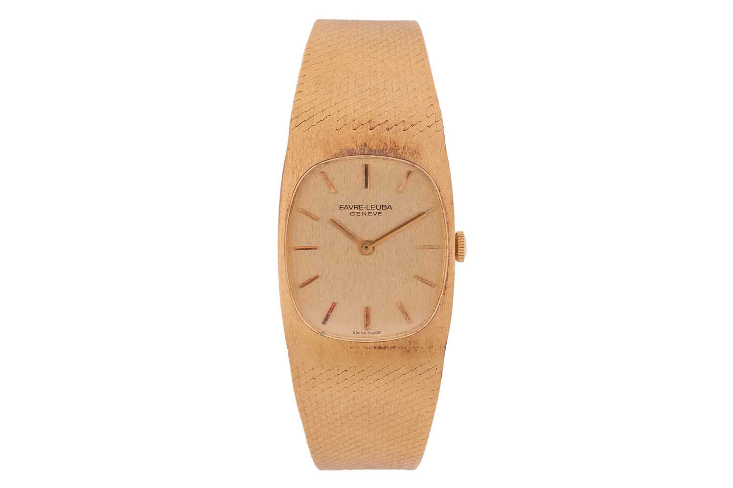 Lot 256 - Favre-Leuba 18ct Gold Wrist Watch Serial: