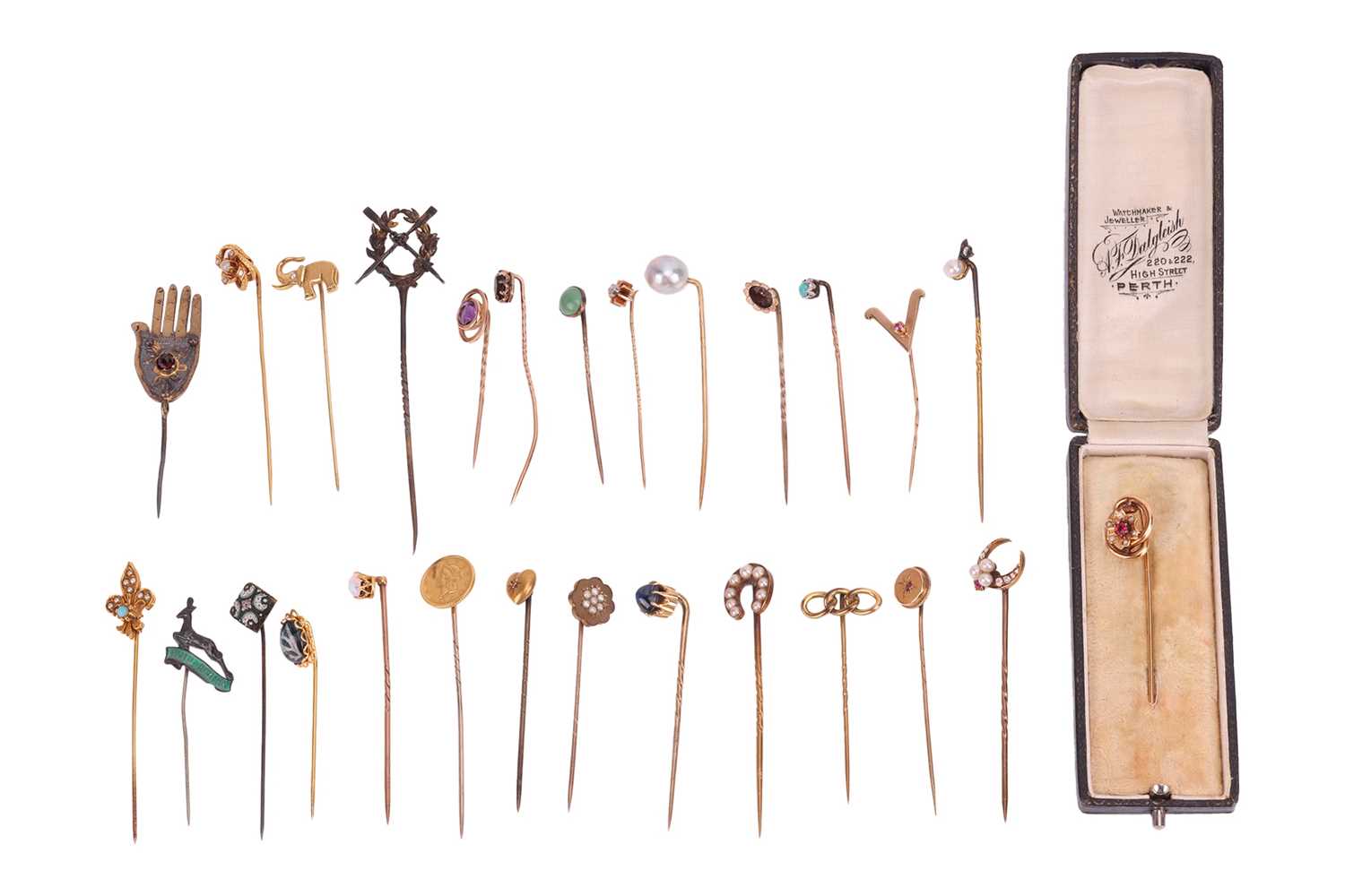Lot 41 - A large collection of stick pins, of various