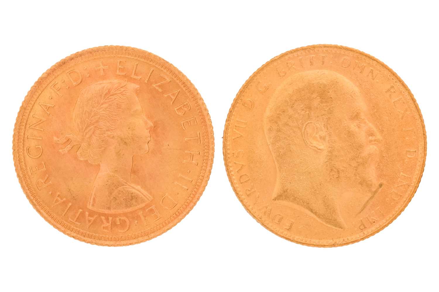 Lot 146 - Two gold sovereign coins, including an