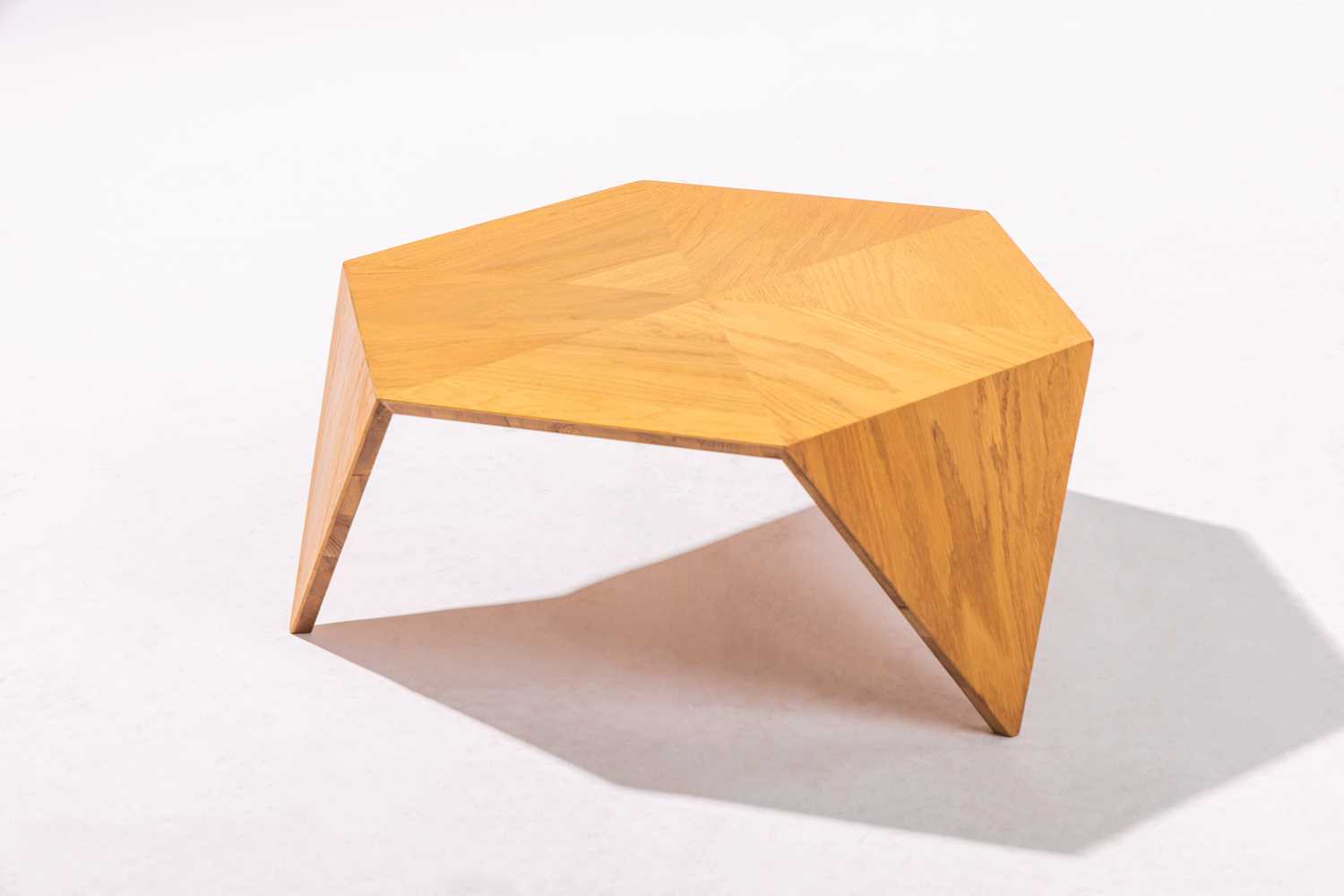Lot 76 - Tomoko Azumi: a 'Hexad' oak low coffee table,