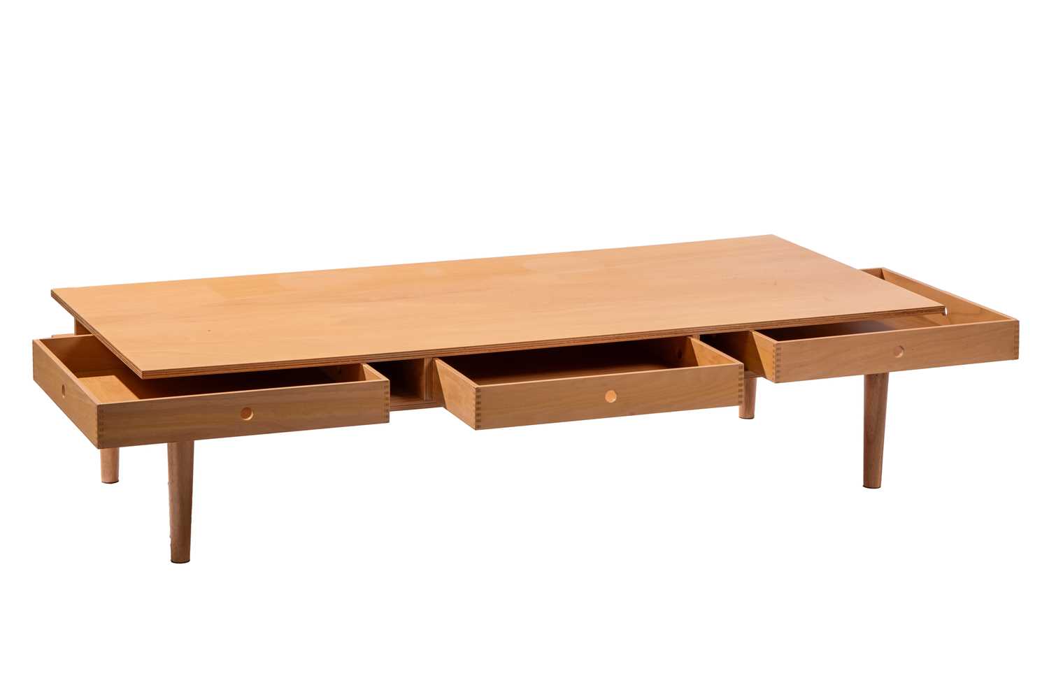 Lot 23 - Terence Conran: a low coffee table, beech