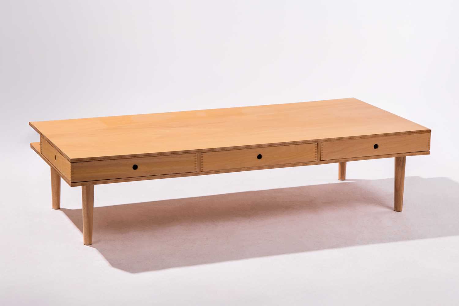 Lot 12 - Terence Conran: a low coffee table, beech