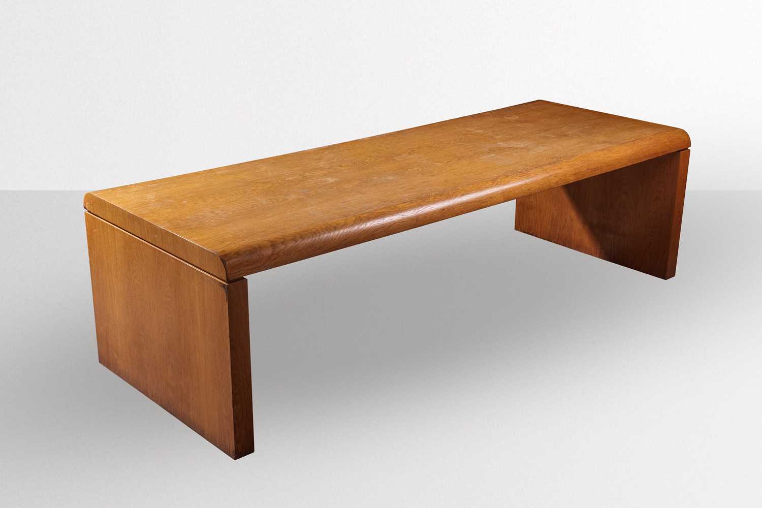 Lot 35 - Terence Conran: an oak long dining table with