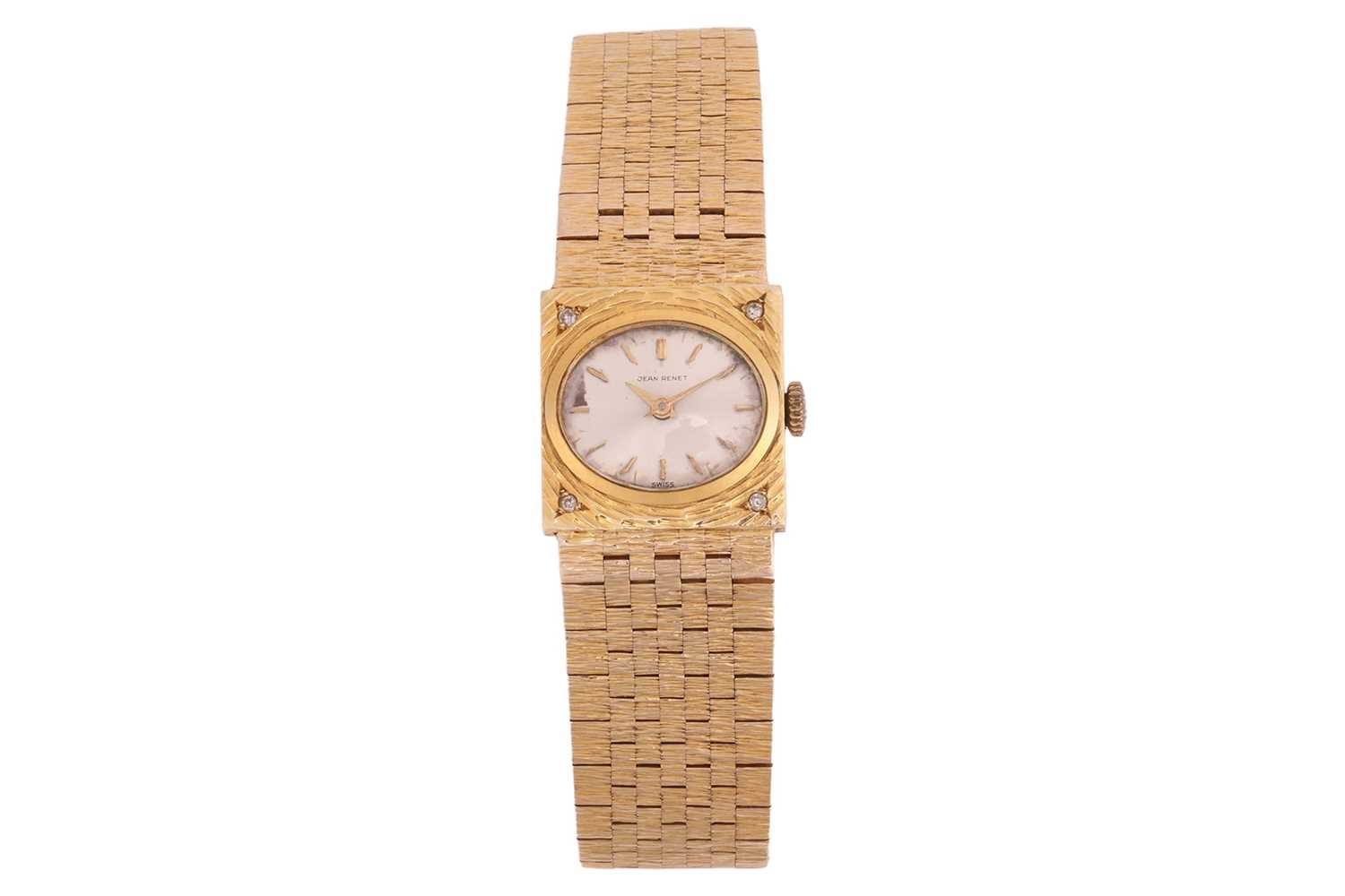 Lot 362 - Jean Renet Gold & Diamond-set Wristwatch