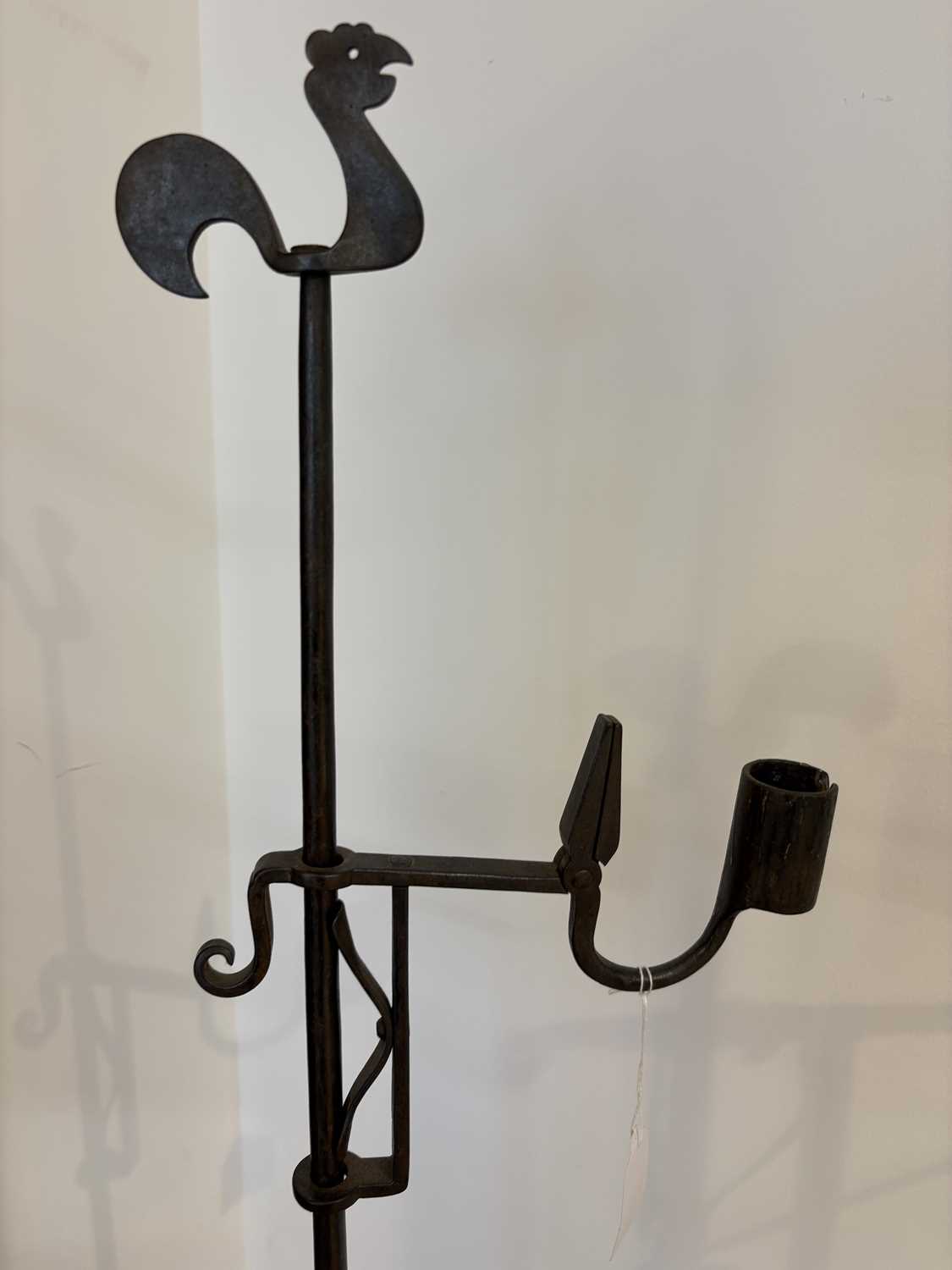 Lot 118 - A blacksmith forge wrought iron standard