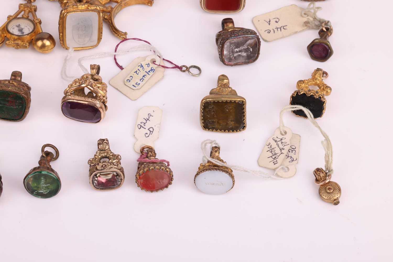 Lot 327 - A large collection of over forty seals,