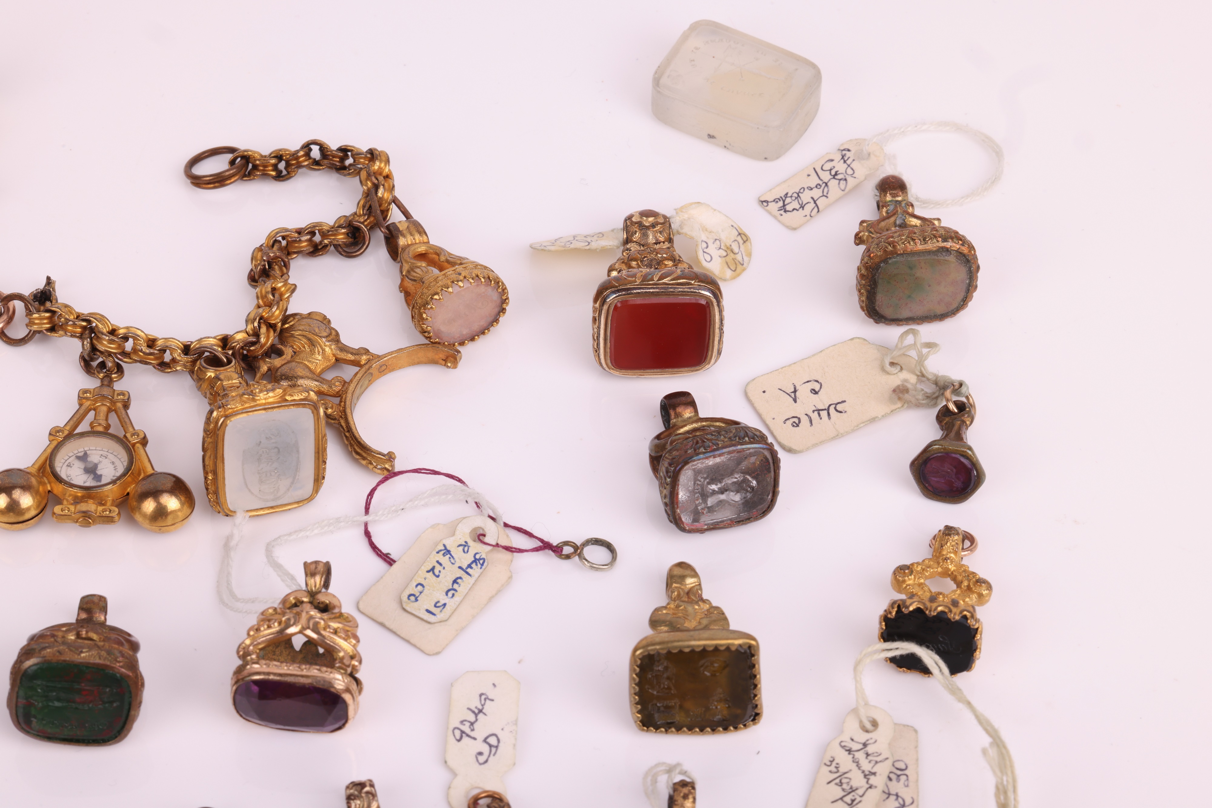Lot 327 - A large collection of over forty seals,