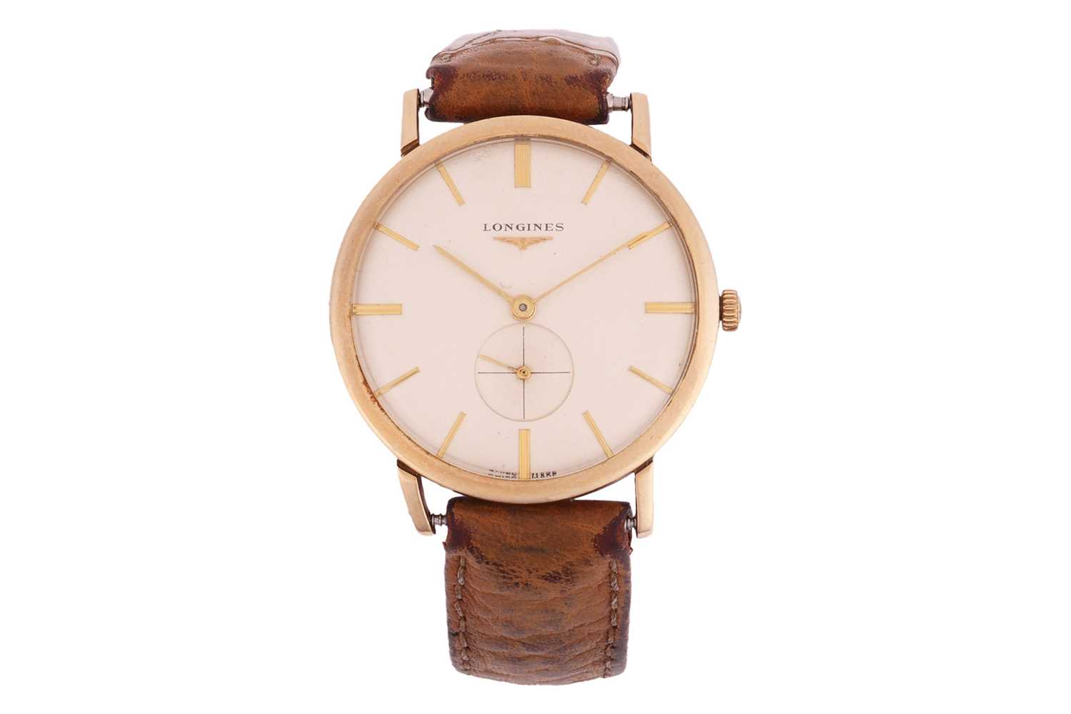 Lot 195 - Longines – A 9ct Gold Dress Watch Reference: