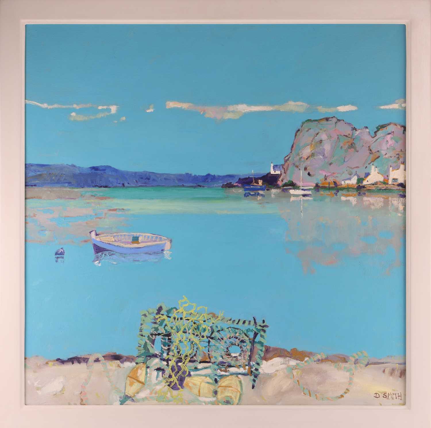 Lot 3 - David Smith (Scottish b.1957) Turquoise Sea,