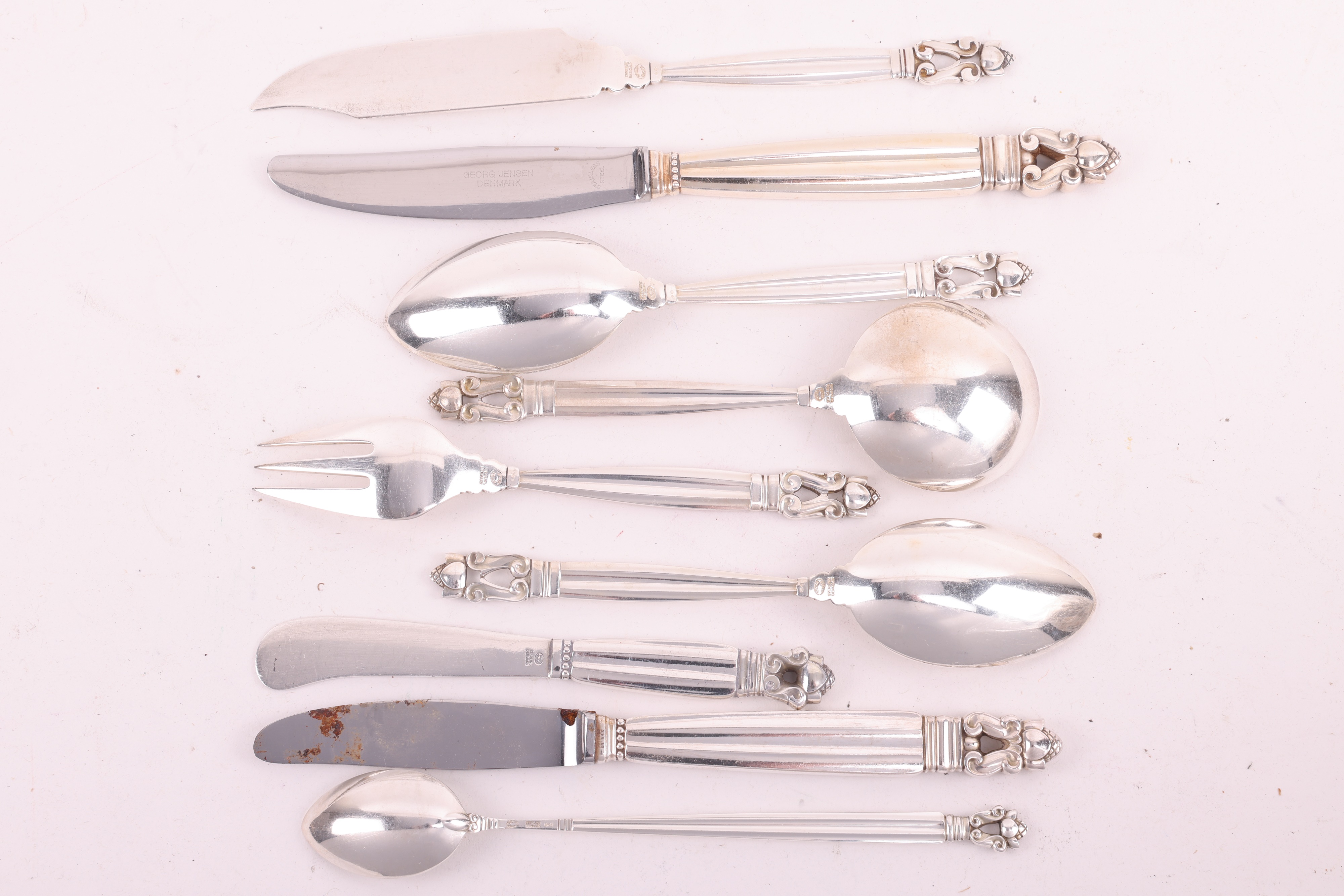 Lot 247 - An extensive part canteen of Georg Jensen