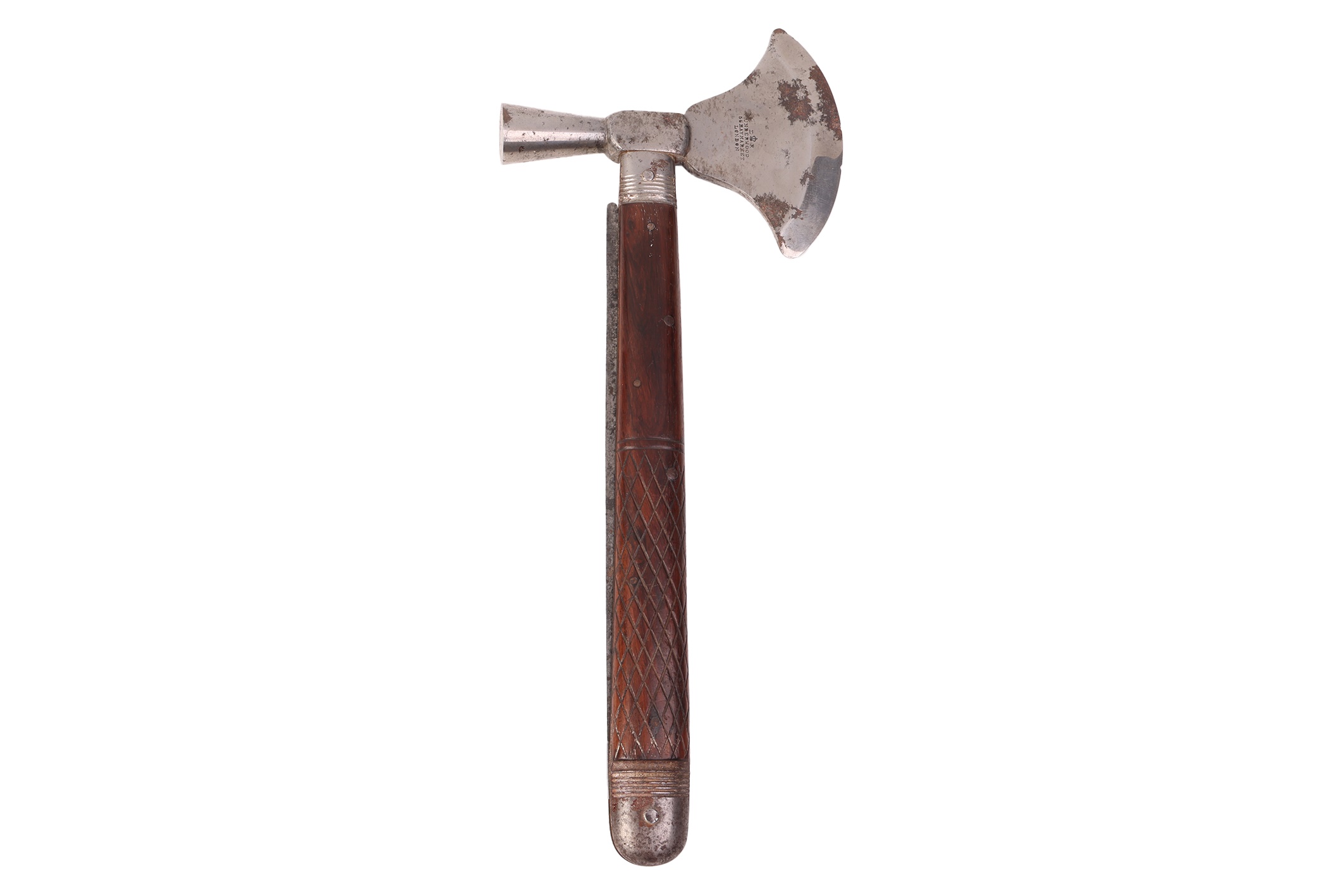 Lot 196 - An Edwardian fireman's axe, the blade