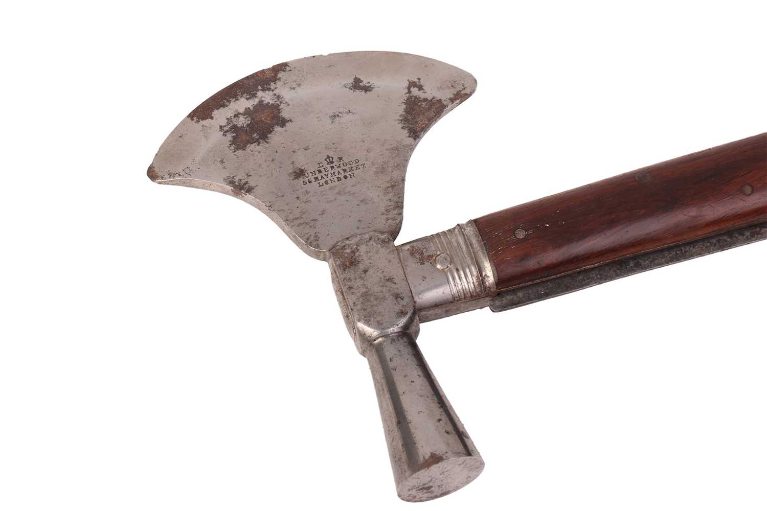 Lot 196 - An Edwardian fireman's axe, the blade